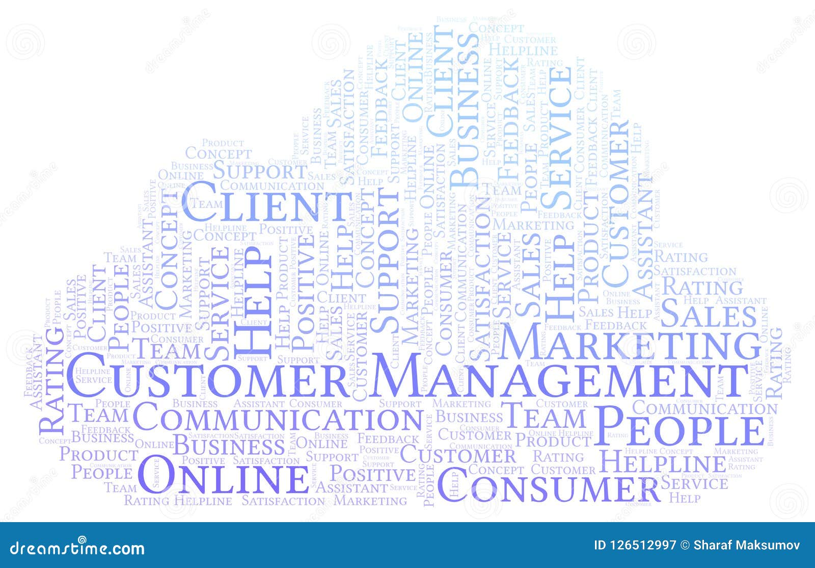 Customer Management Word Cloud. Stock Illustration - Illustration of ...