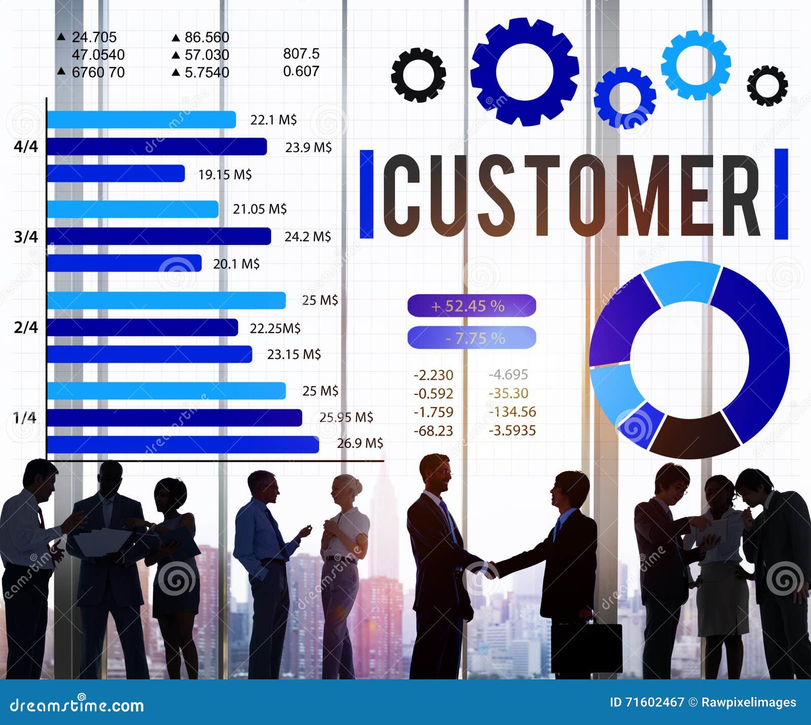 Customer Market Business Corporate Target Concept Stock Illustration ...