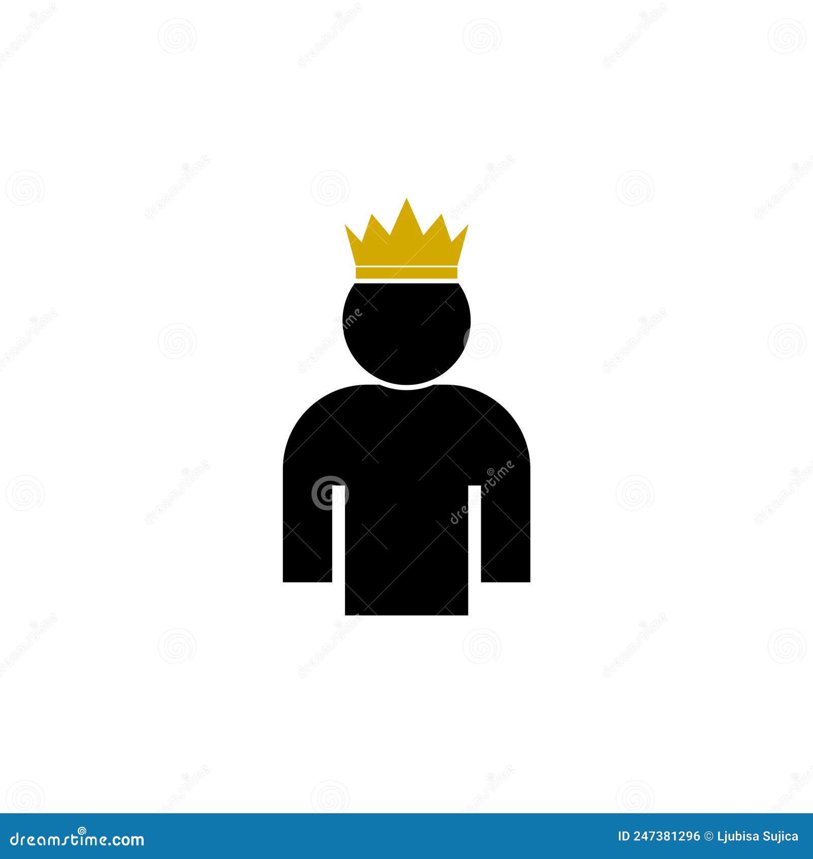 Customer Membership Client Crown Icon. VIP Member King Pictogram Stroke ...