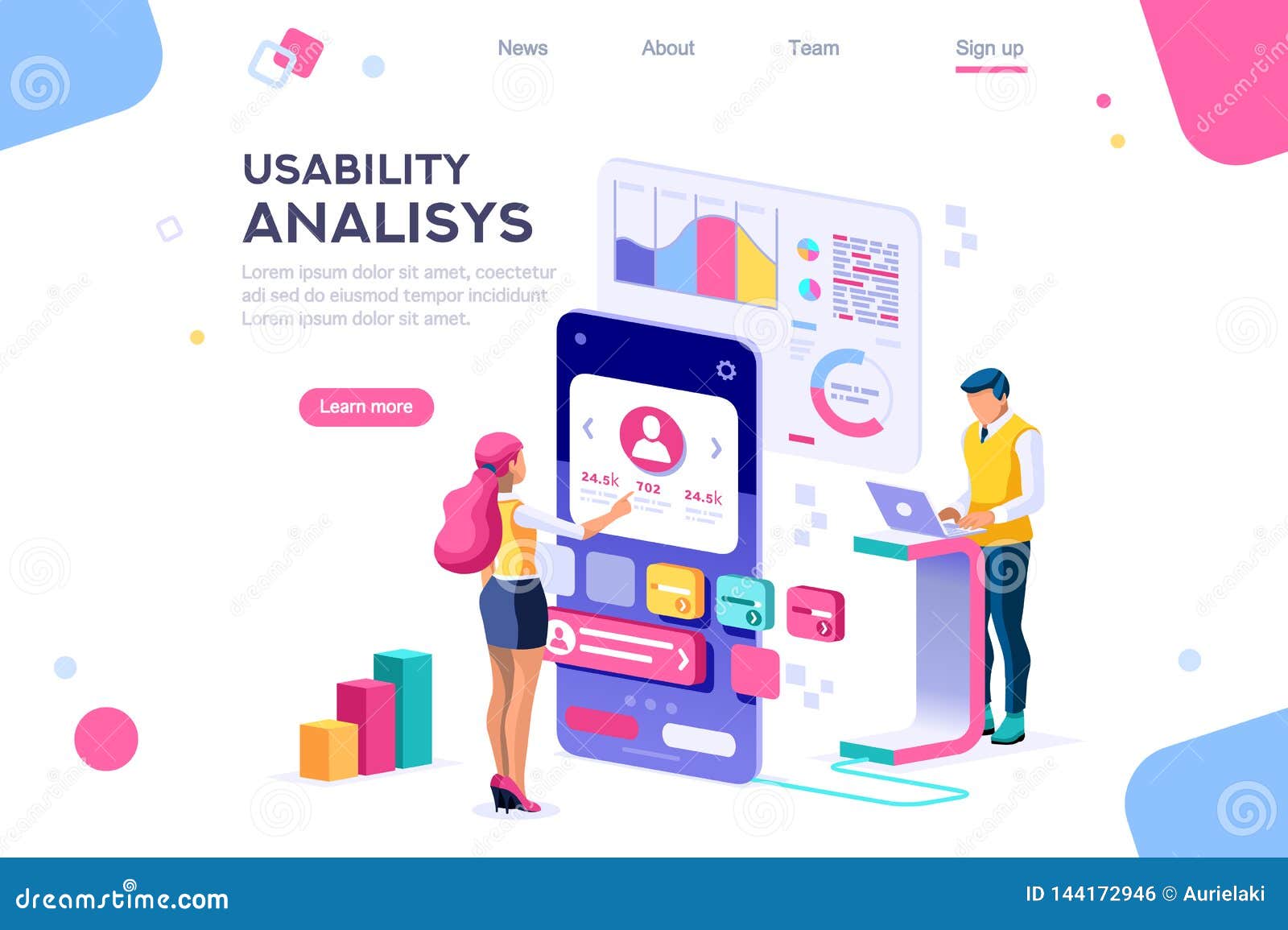 Customer Mobile User Interface Workspace Stock Vector - Illustration of ...