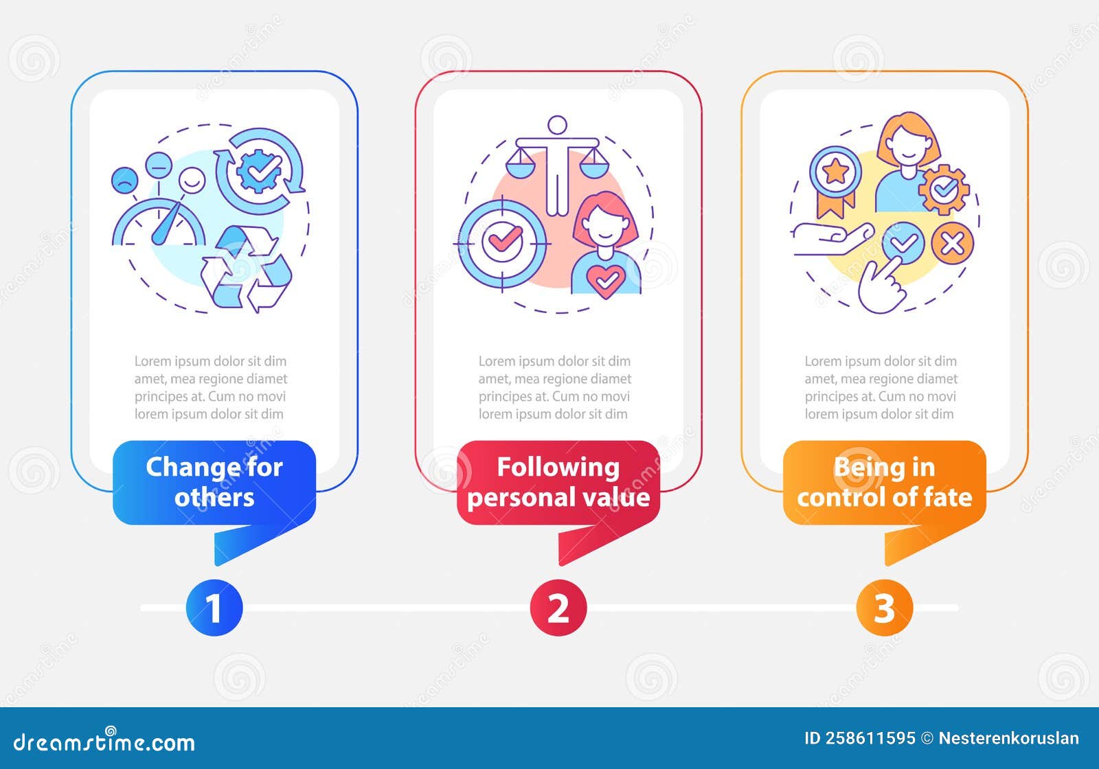 Customer Needs Study Rectangle Infographic Template Stock Vector ...