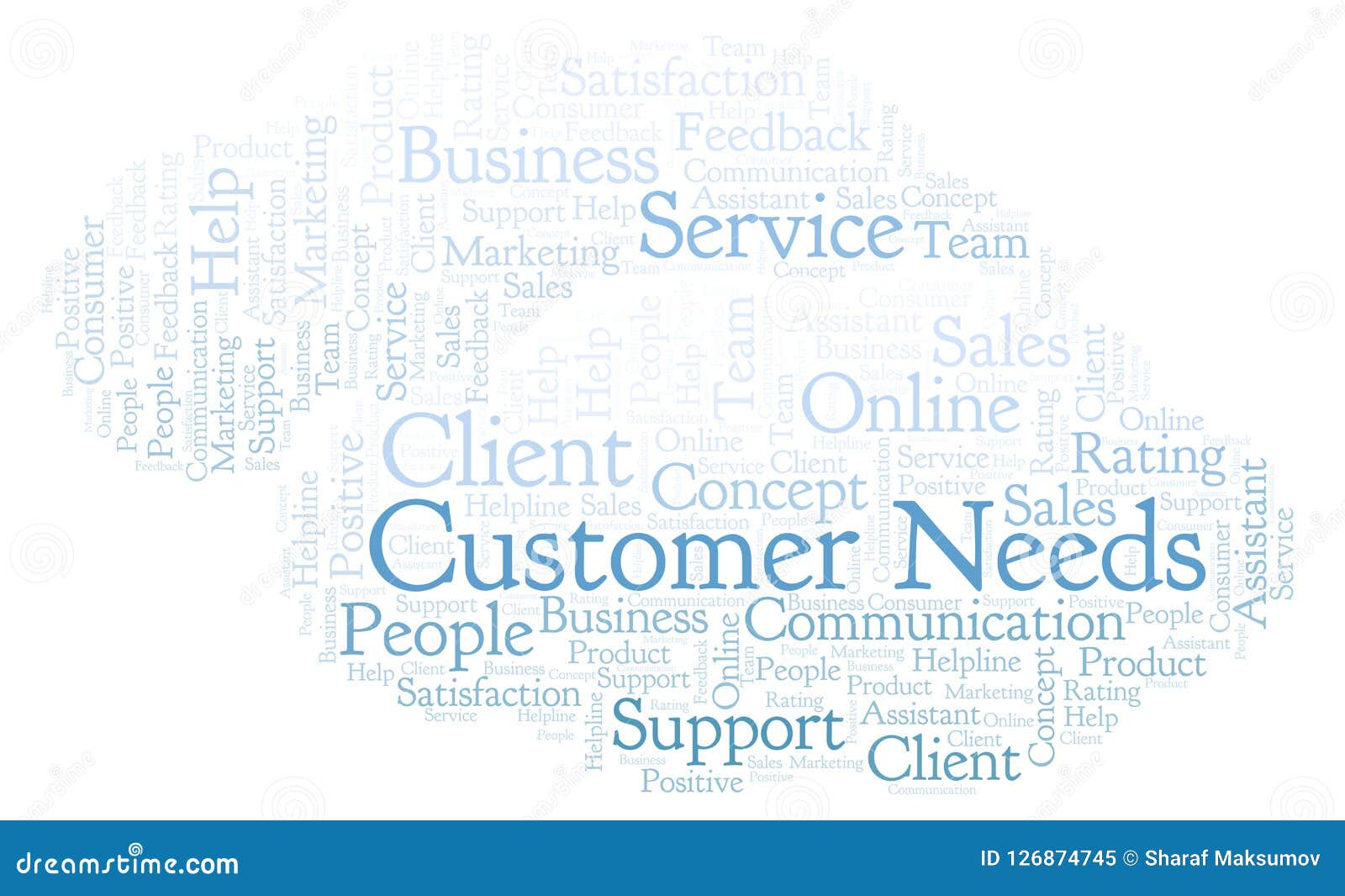 Customer Needs word cloud. stock illustration. Illustration of feedback ...