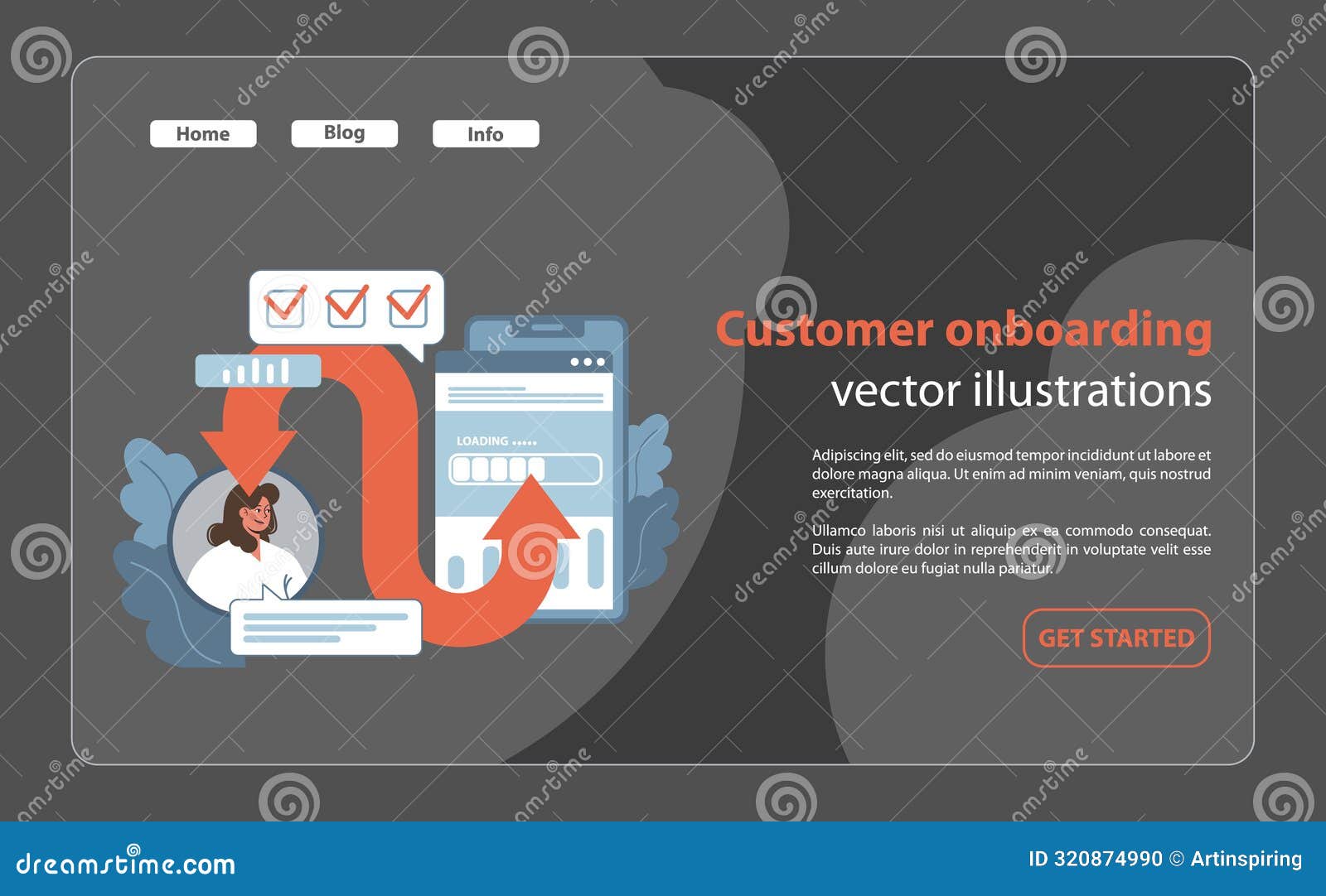 Customer Onboarding Concept. Efficient Digital Stock Vector ...