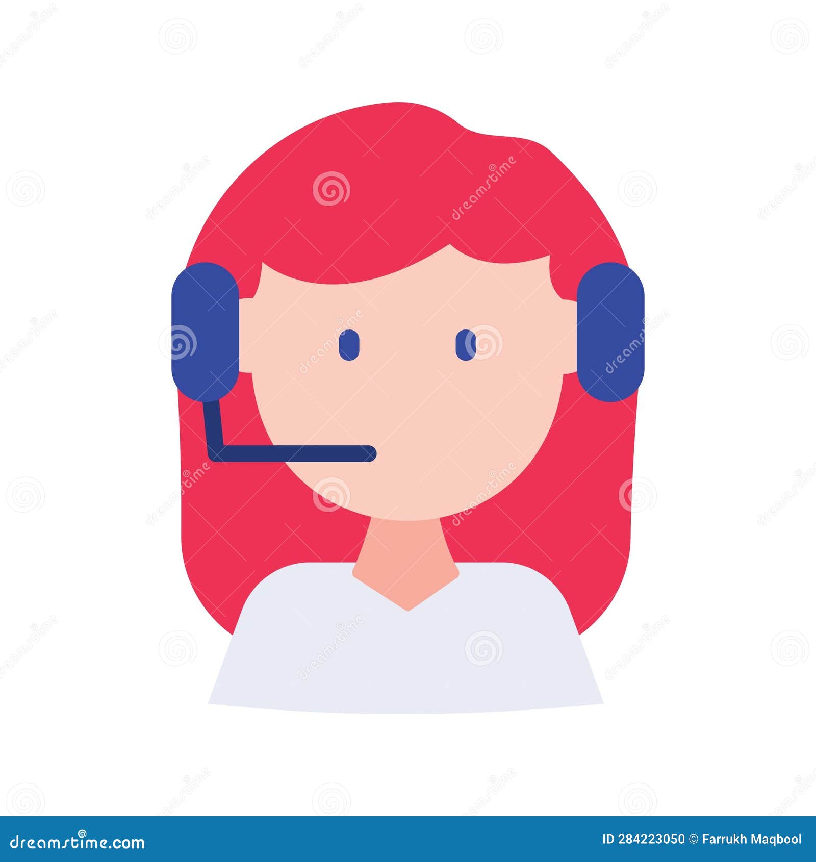 Customer Operator Icon Image. Stock Vector - Illustration of ...