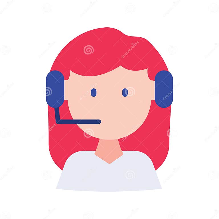 Customer Operator Icon Image. Stock Vector - Illustration of ...