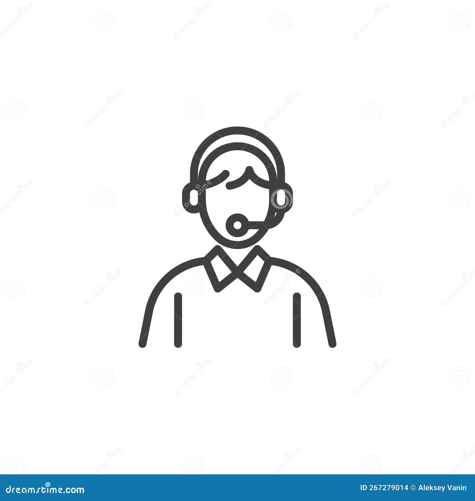 Customer Operator Icon Image. Cartoon Vector | CartoonDealer.com #288137685