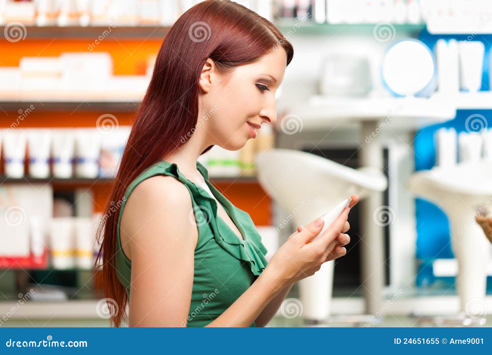 Customer in a Pharmacy or Drugstore Shopping Stock Image - Image of ...