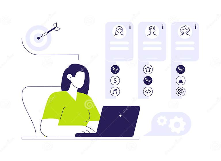 Customer Profiling Abstract Concept Vector Illustration. Stock Vector ...