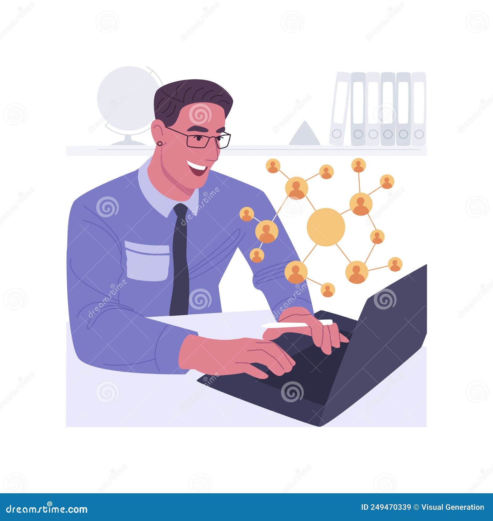 Customer Profiling Isolated Cartoon Vector Illustrations. Stock Vector ...