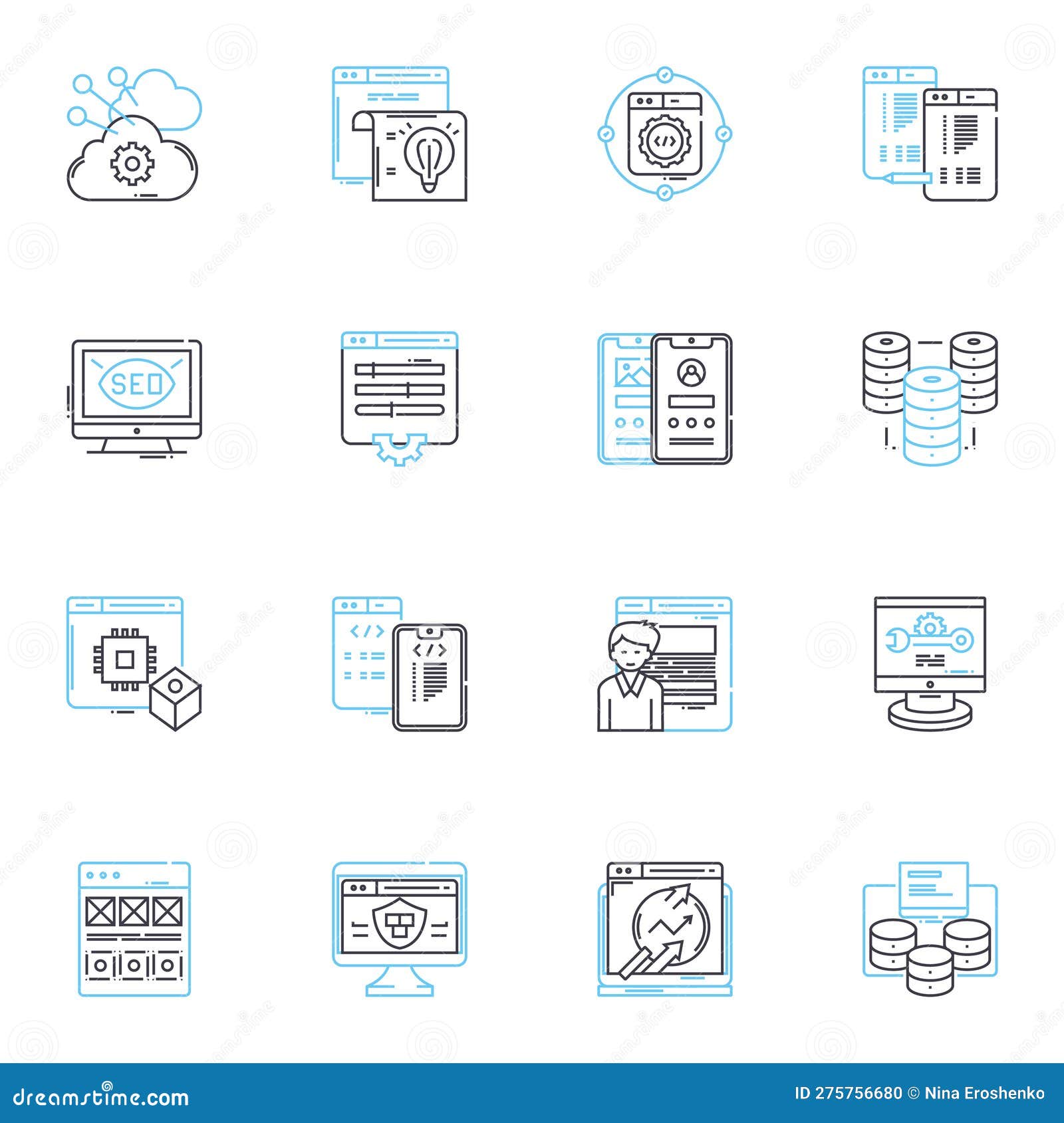 Customer Profiling Isolated Cartoon Vector Illustrations