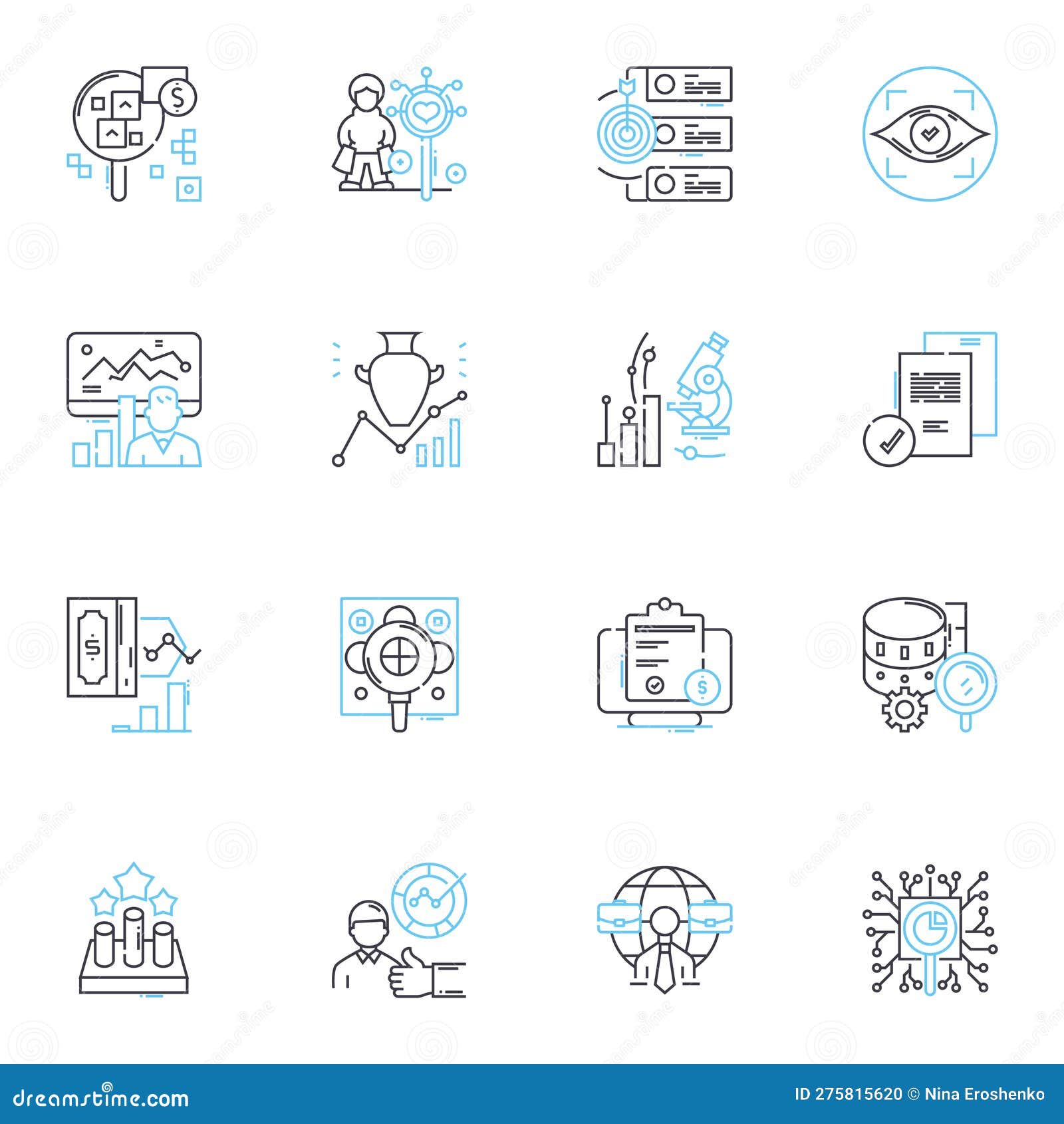 Customer Profiling Linear Icons Set. Segmentation, Demographics ... Customer Profiling Linear Icons Set. Segmentation, Demographics ...