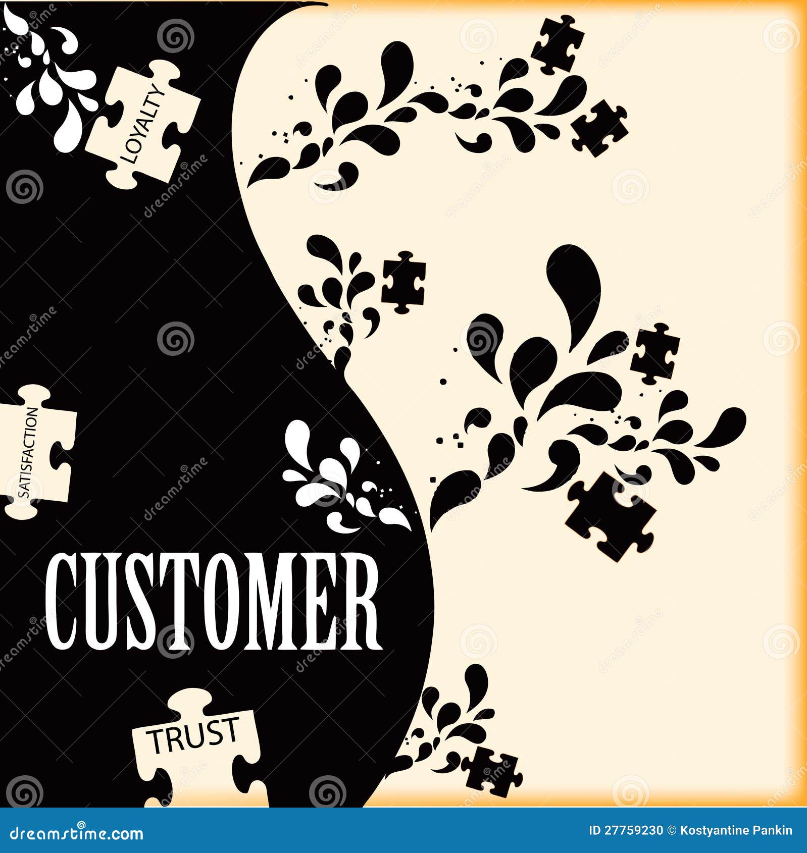 Customer Puzzle stock vector. Illustration of design - 27759230 Customer Puzzle stock vector. Illustration of design - 27759230