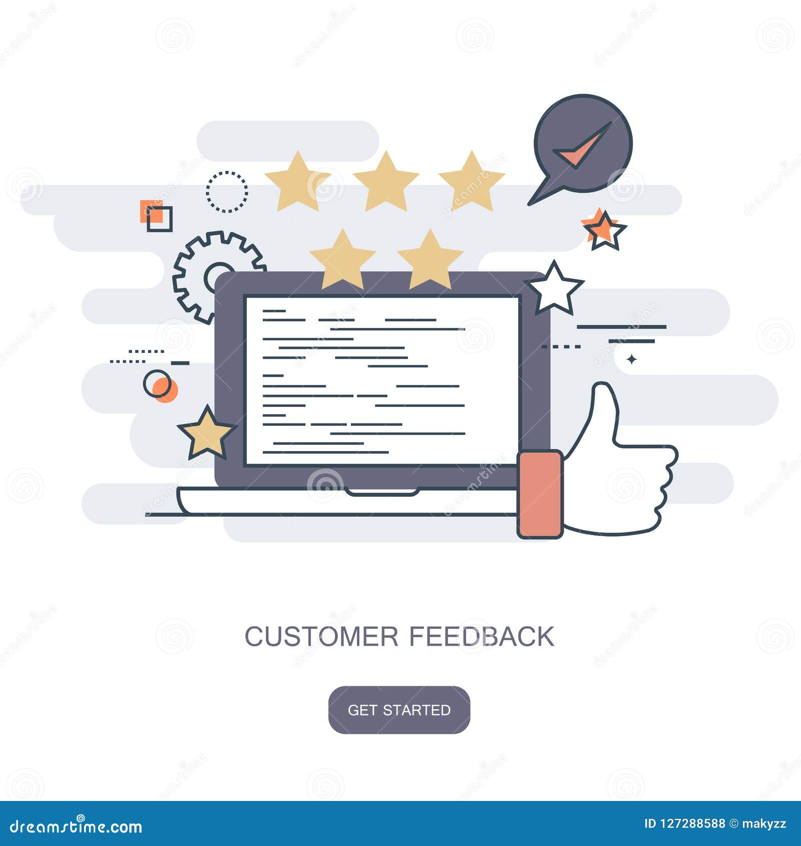 Leave Feedback. Satisfaction Scales With Color Smileys Buttons. Cartoon ...