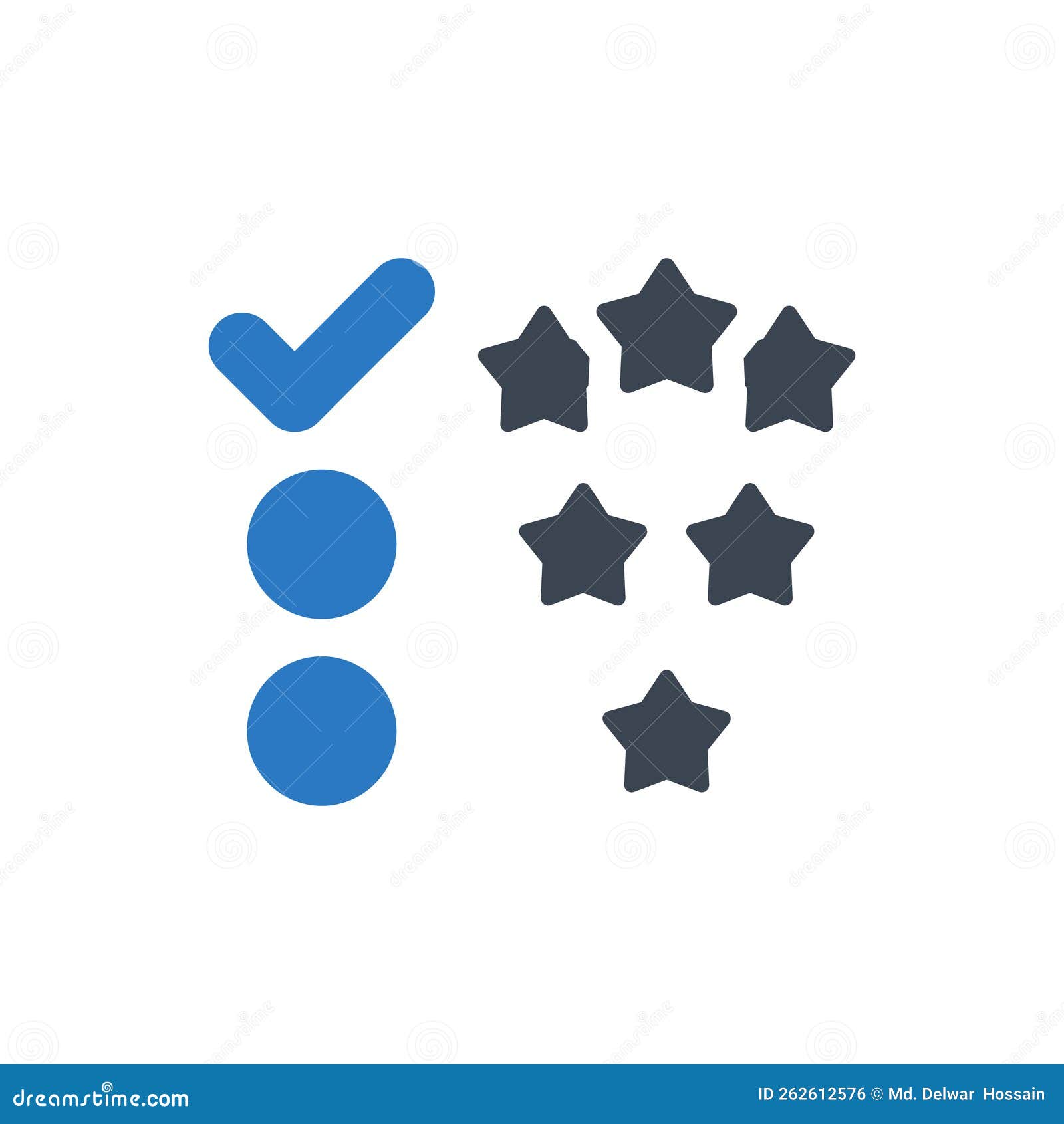 Customer rating icon stock vector. Illustration of vector - 262612576