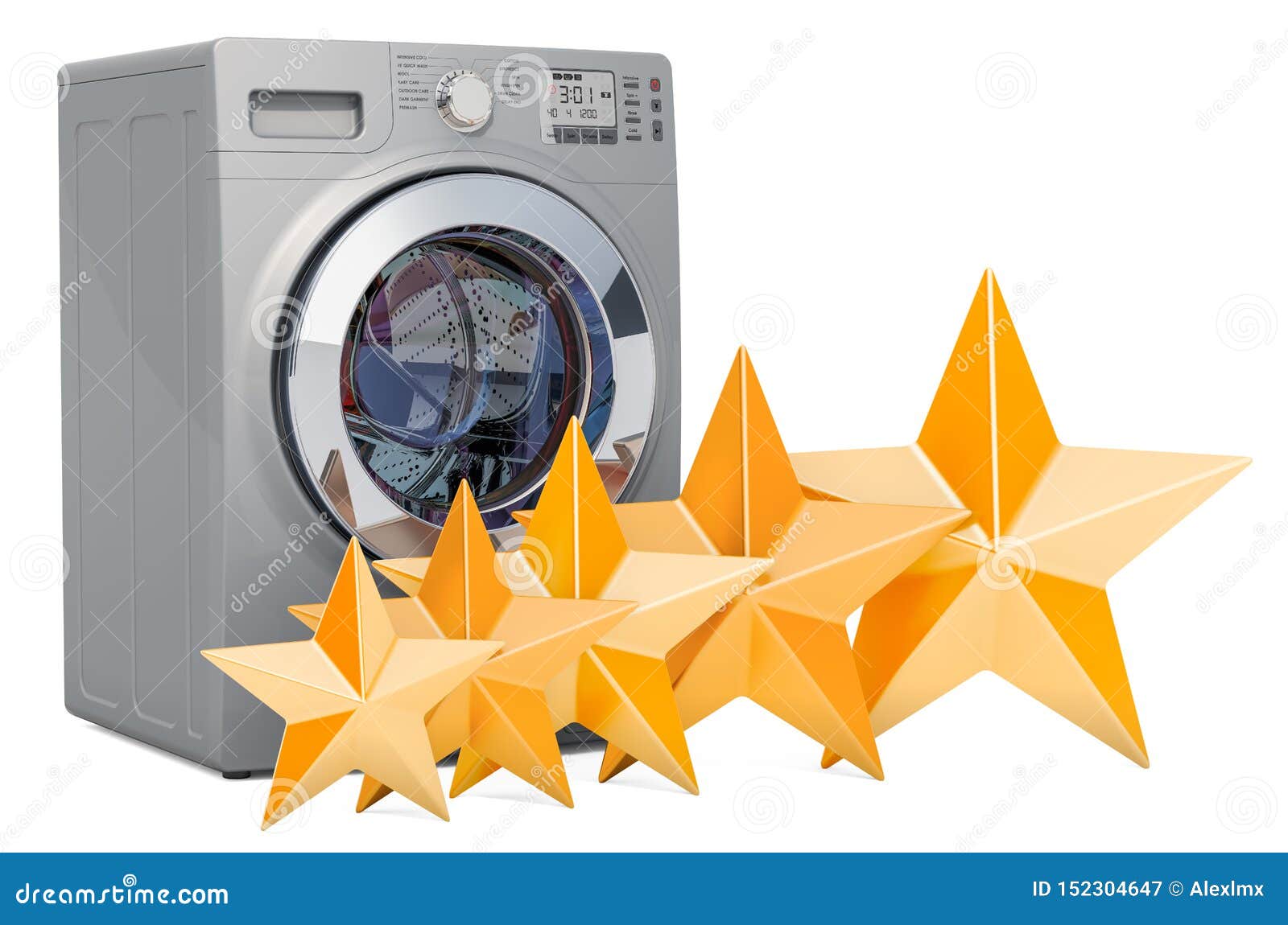 Customer Rating of Washing Machine, Concept. 3D Rendering Stock ...