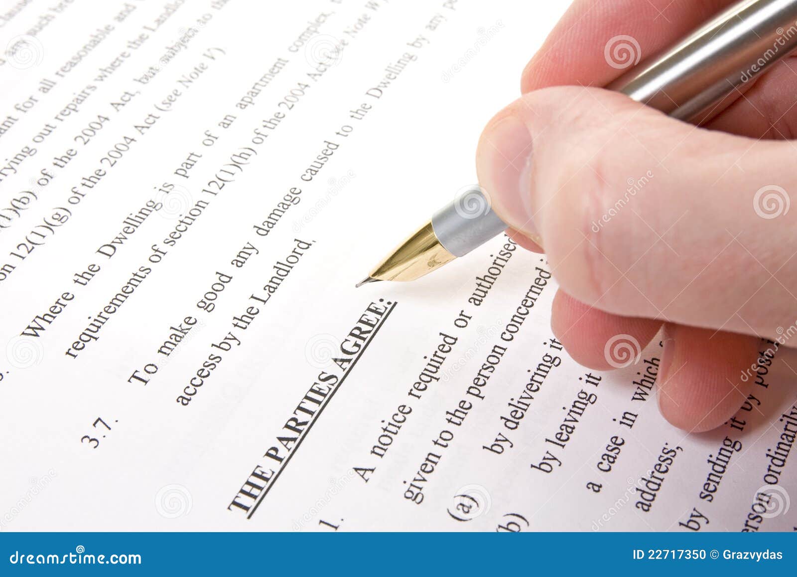 Customer Read And Sign Agreement Stock Photo | CartoonDealer.com #22717350