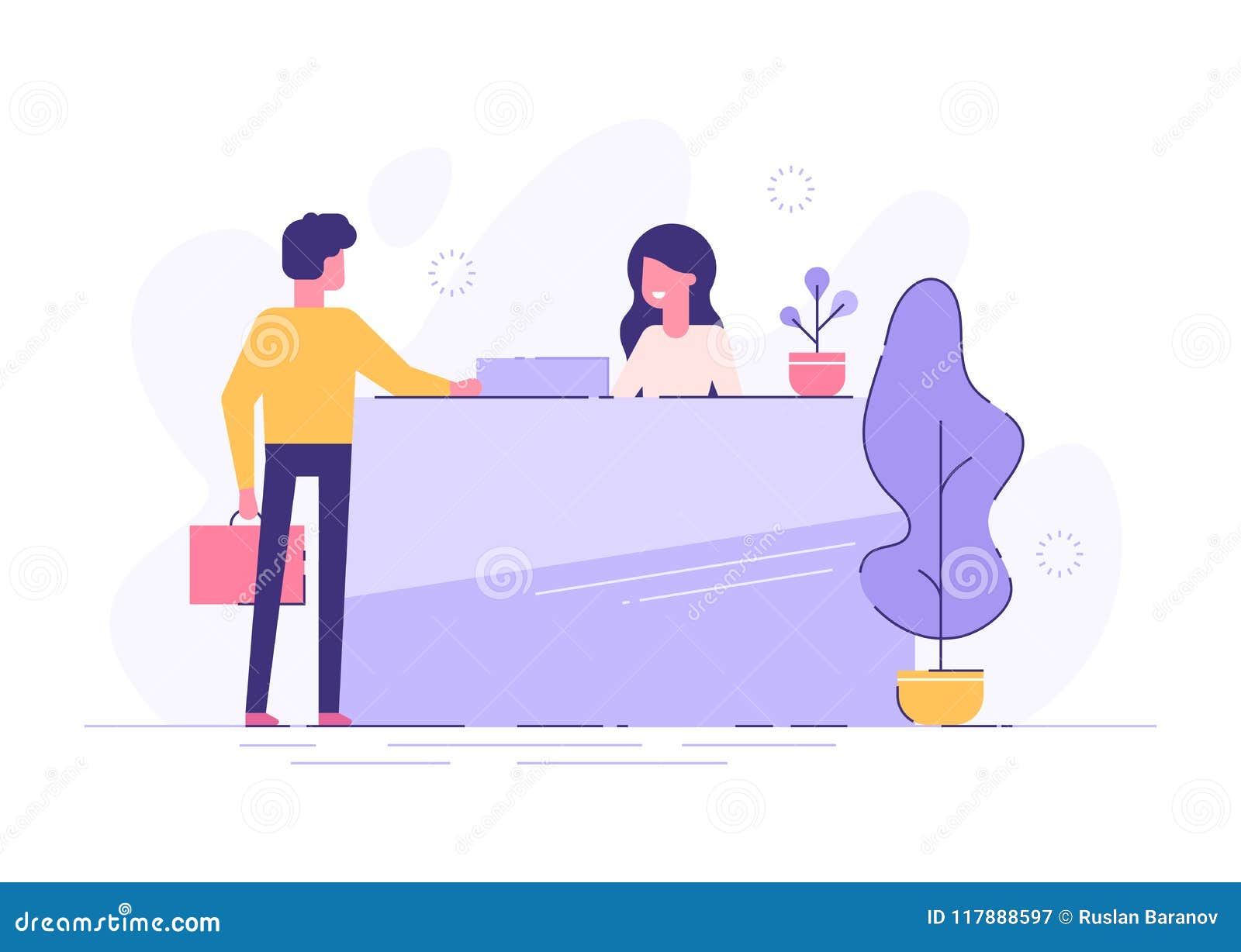 Customer Service Desk Icon Reception Symbol Vector Image Customer Service Desk Icon Reception Symbol Vector Image