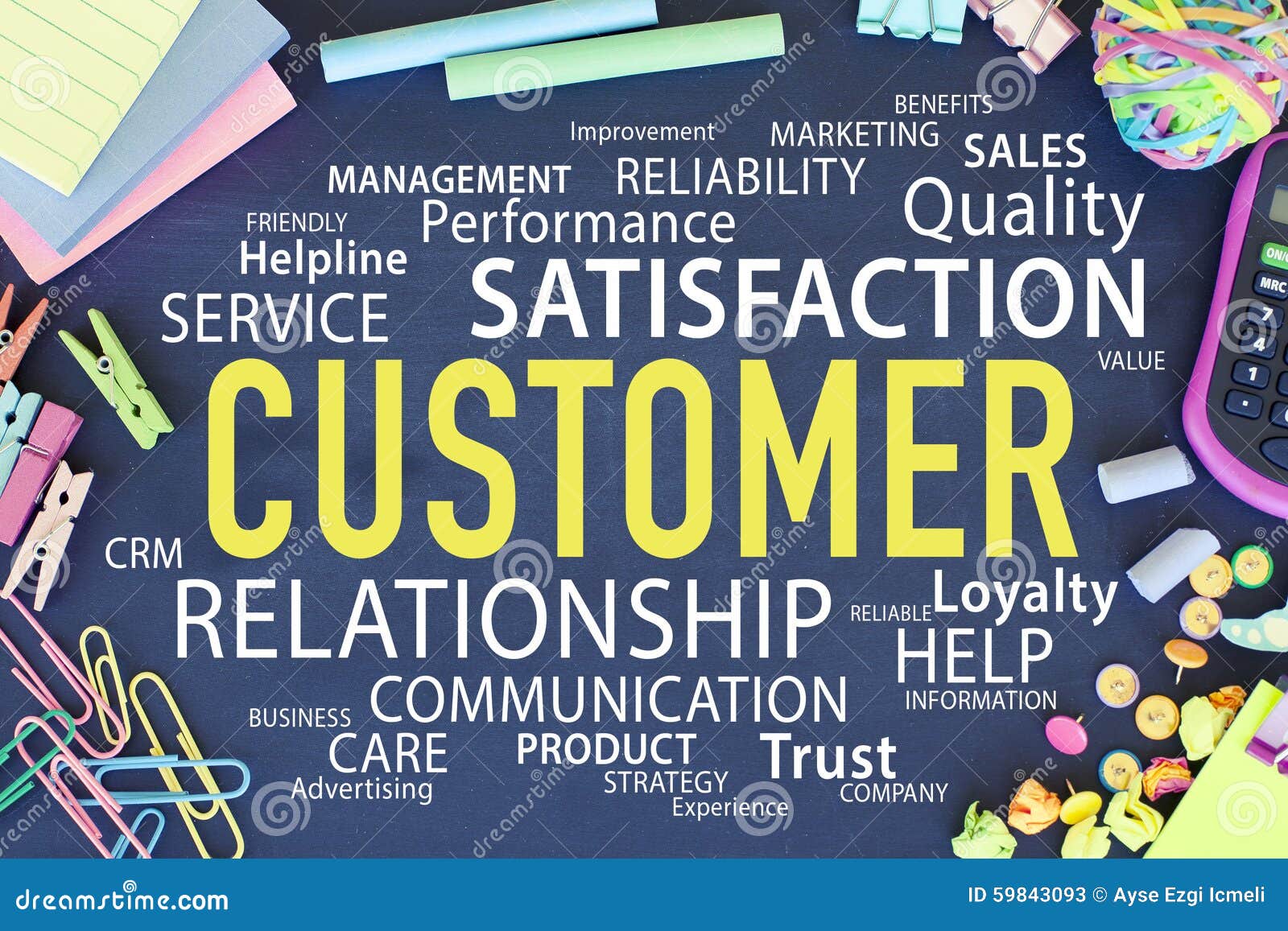 Customer Relation and Satisfaction Stock Image - Image of loyalty ...