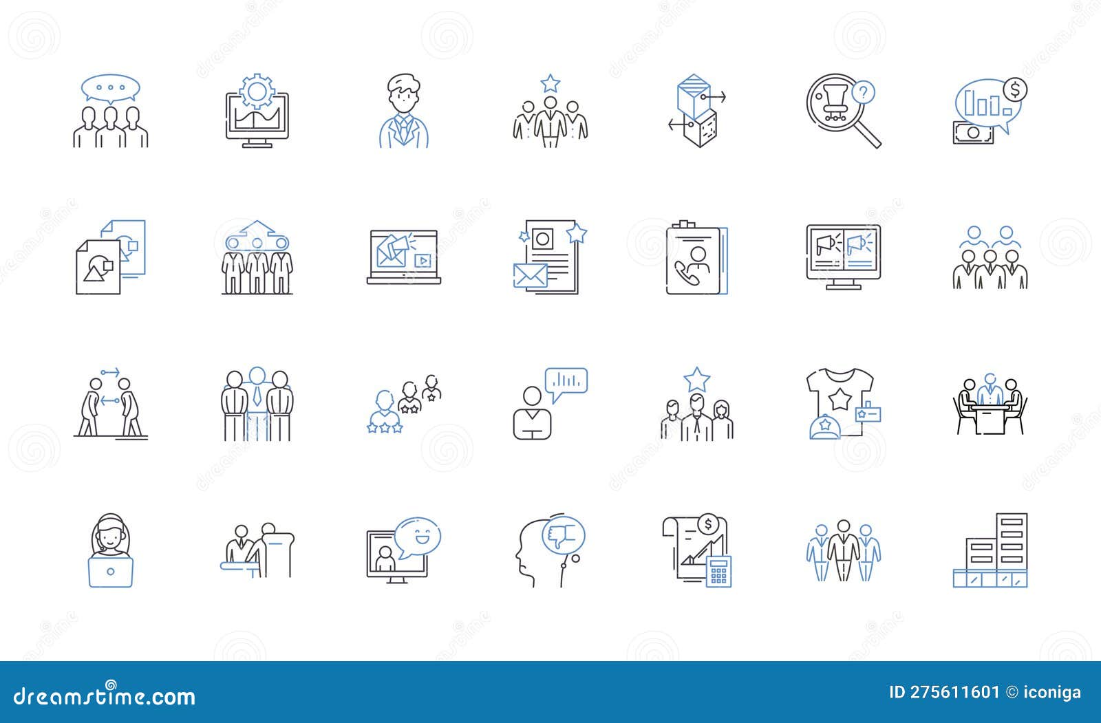 Customer Relations Line Icons Collection. Satisfaction, Loyalty ... Customer Relations Line Icons Collection. Satisfaction, Loyalty ...