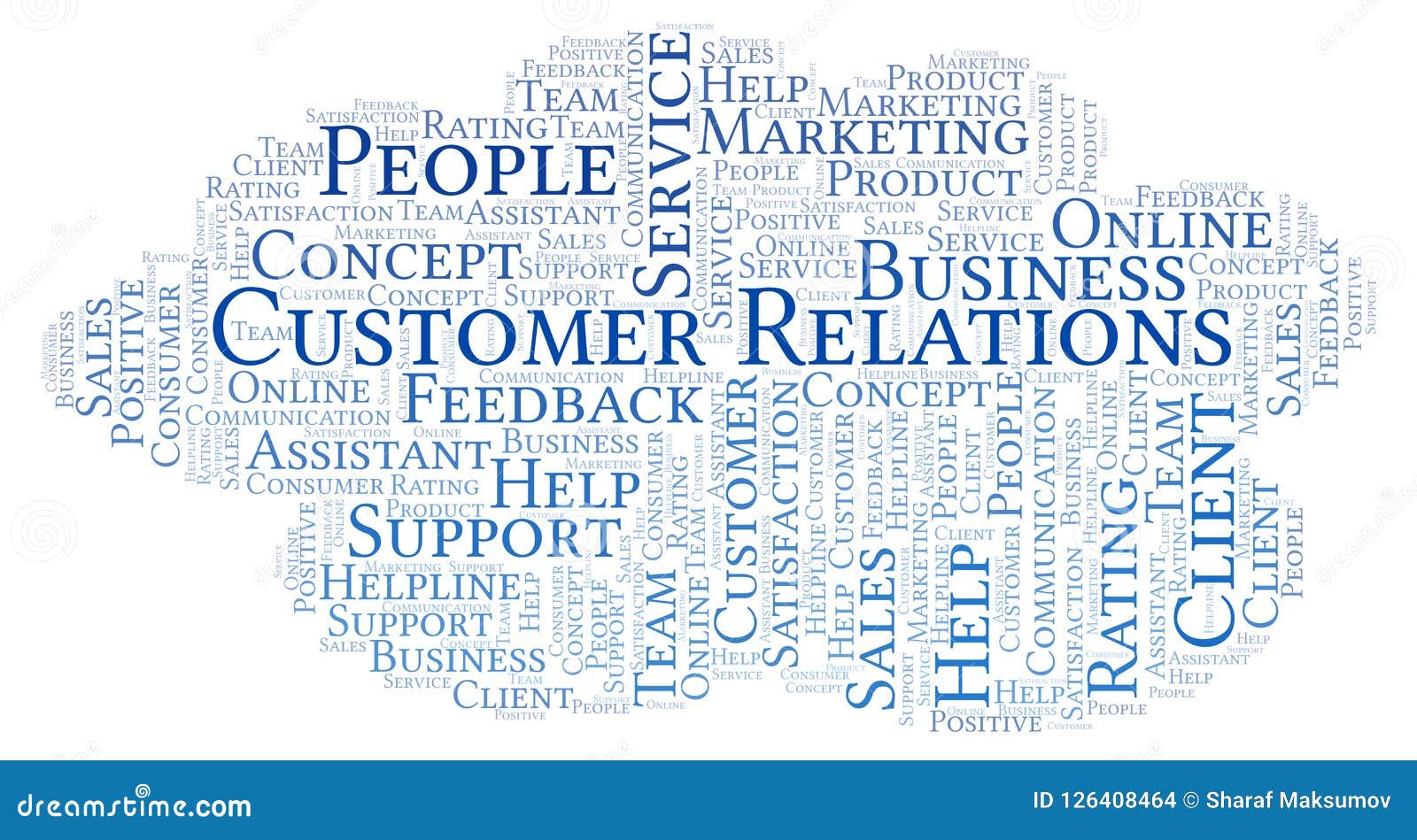 Customer Relations Word Cloud. Stock Illustration - Illustration of ...