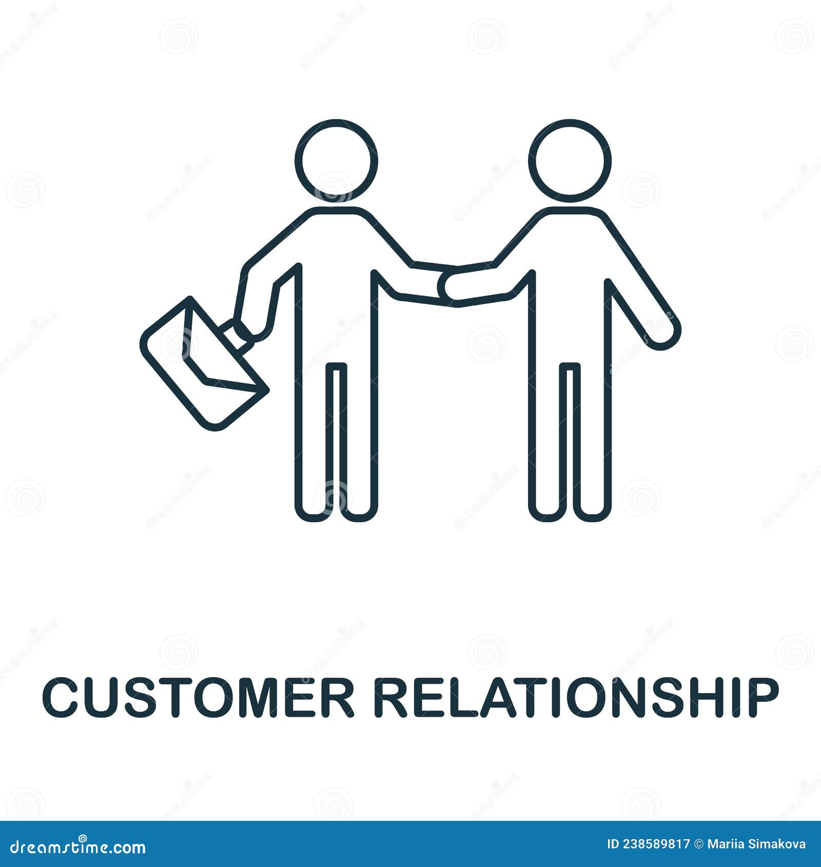 Customer Relationship Icon. Line Element from Customer Relationship ...