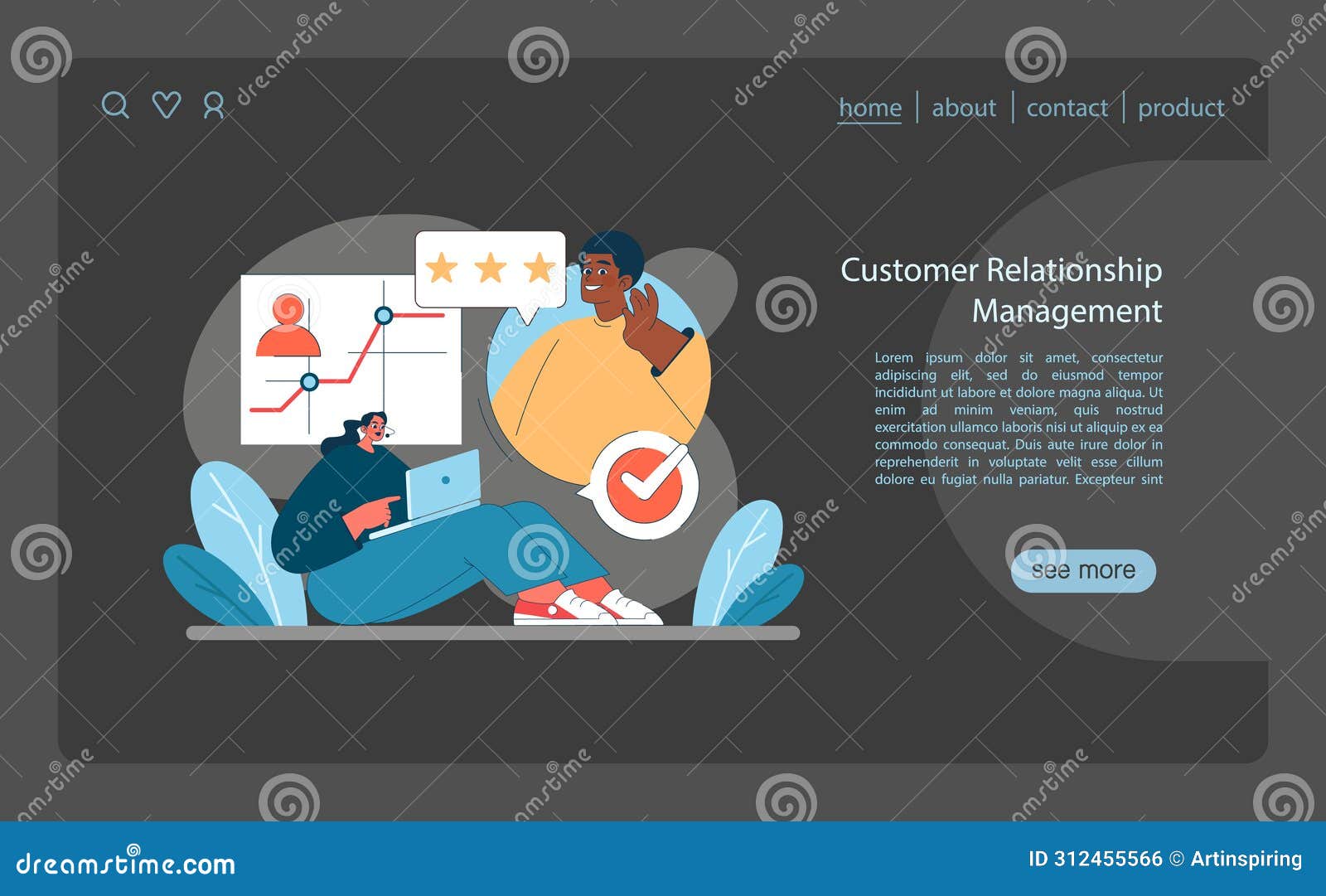 Customer Relationship Management Concept. Enhancing Client Satisfaction ...