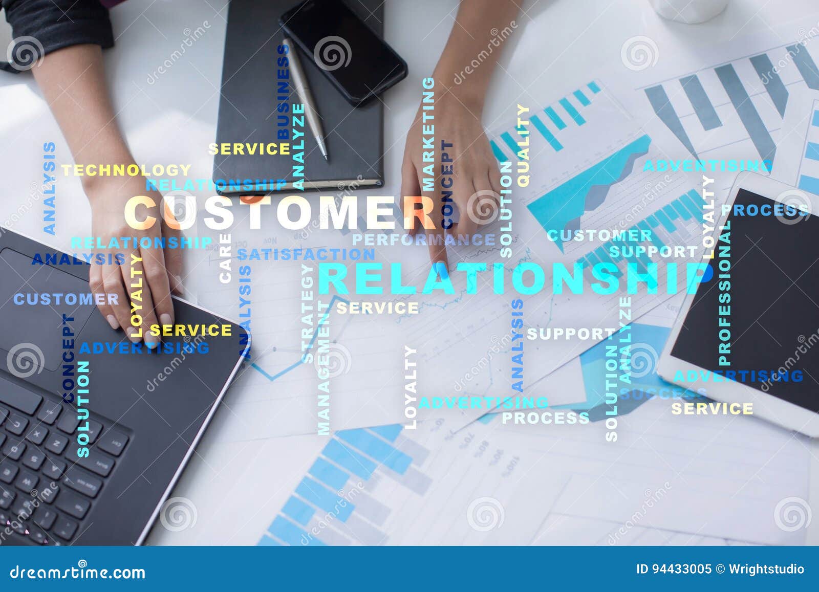 Customer Relationship Management Concept. Words Cloud. Stock Image ...