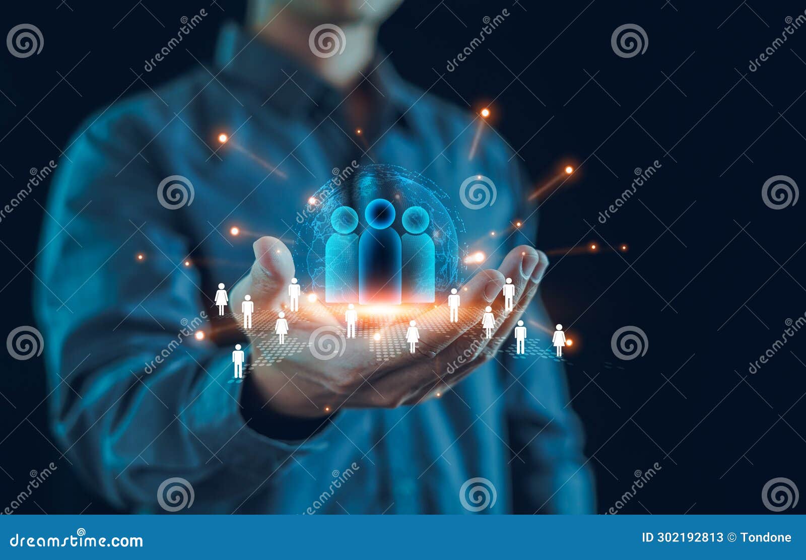 Customer Relationship Management, CRM, Businessman or Client Show ...