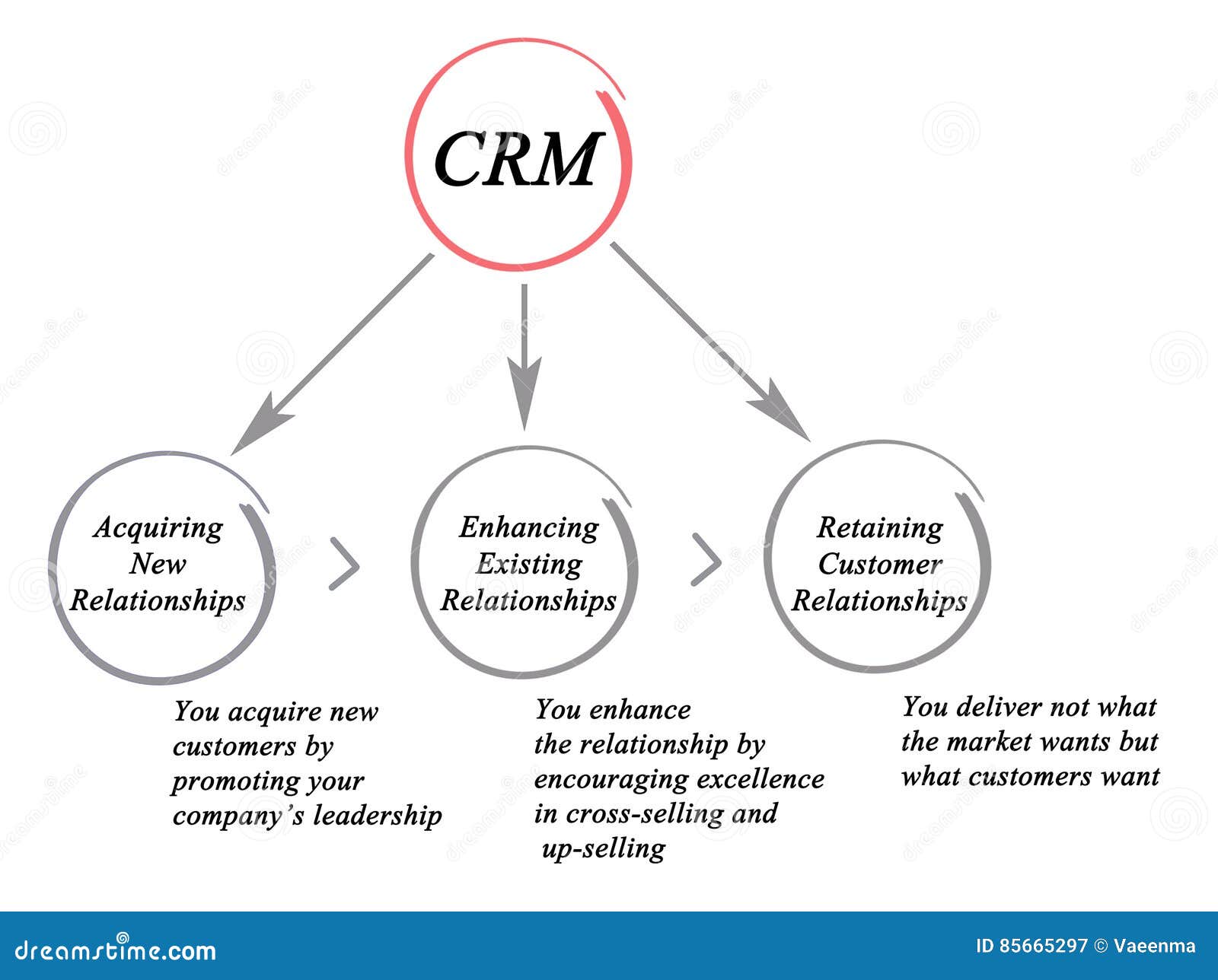Customer Relationship Management Stock Illustration - Illustration of ...