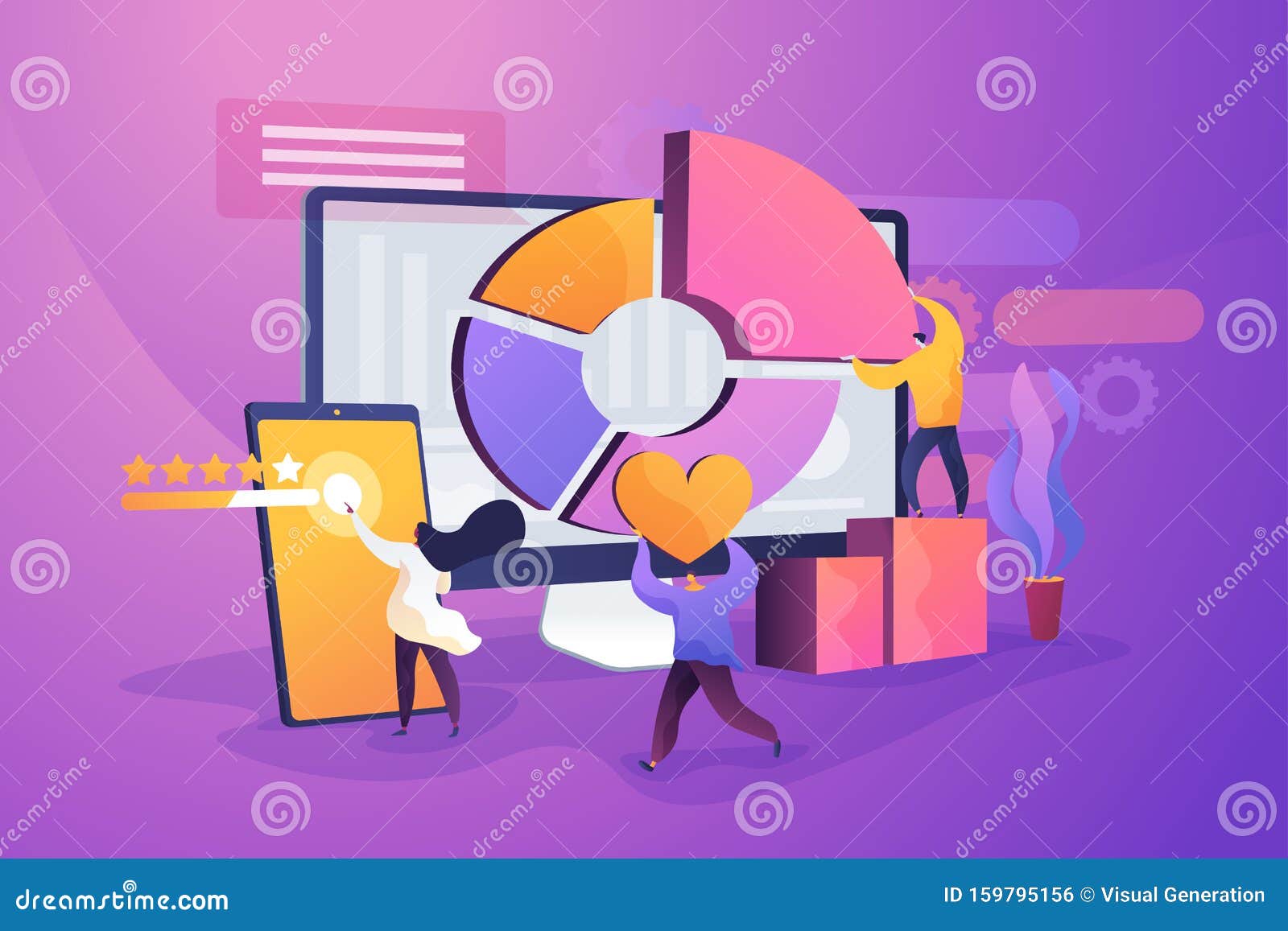 Customer Relationship Management Flat Vector Illustration Stock Vector ...