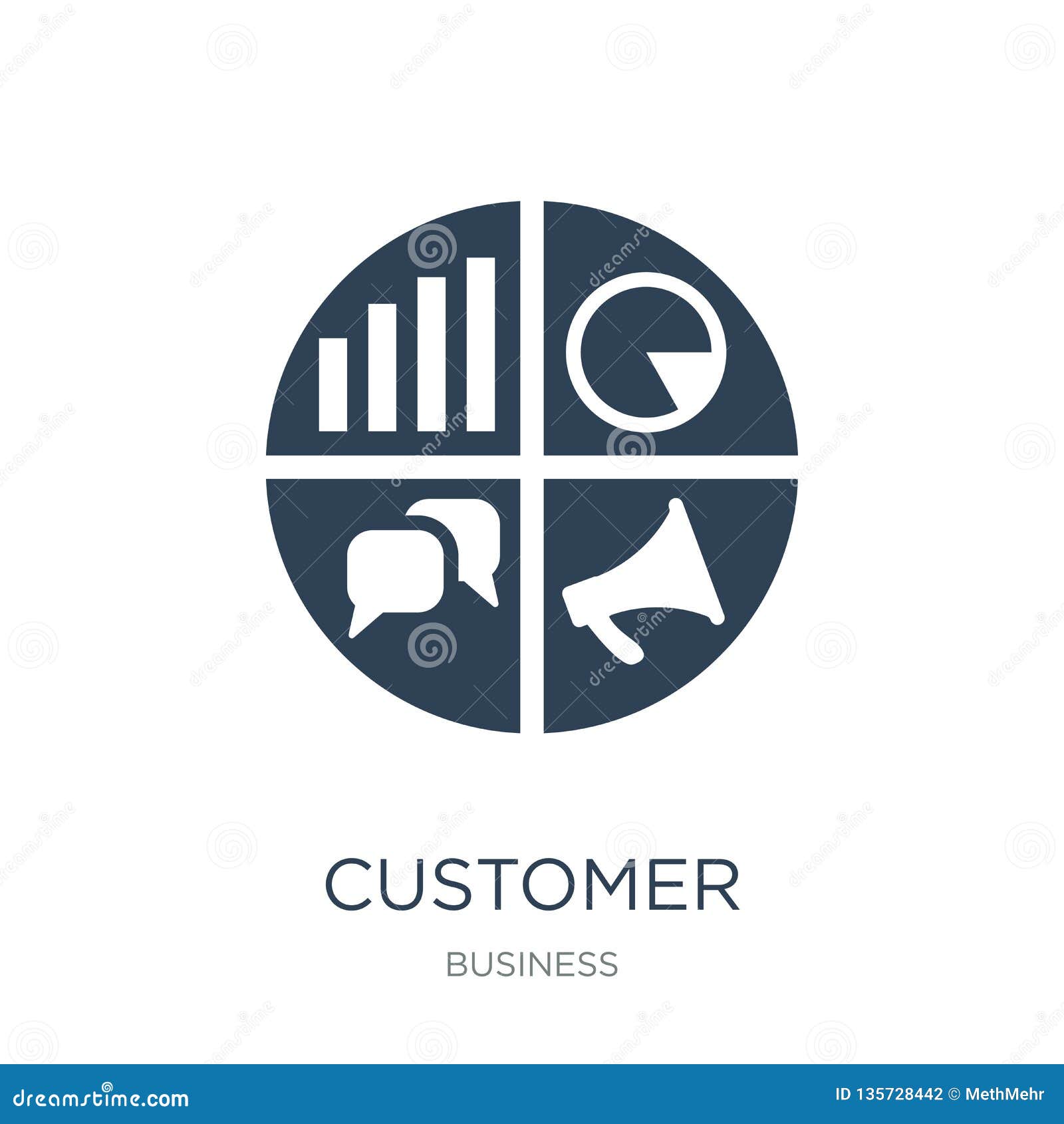Customer Relationship Management Icon in Trendy Design Style. Customer ... Customer Relationship Management Icon in Trendy Design Style. Customer ...