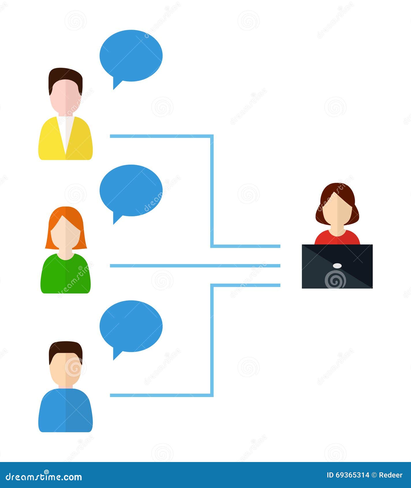Customer Relationship Management. Stock Illustration - Illustration of ...
