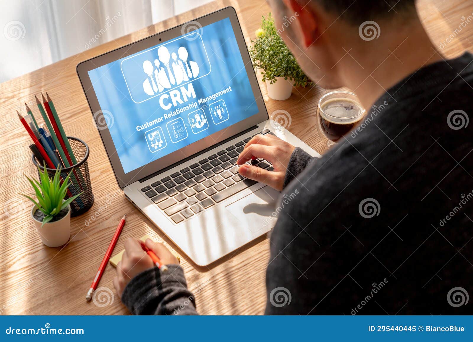 Customer Relationship Management System on Modish Computer for CRM ...