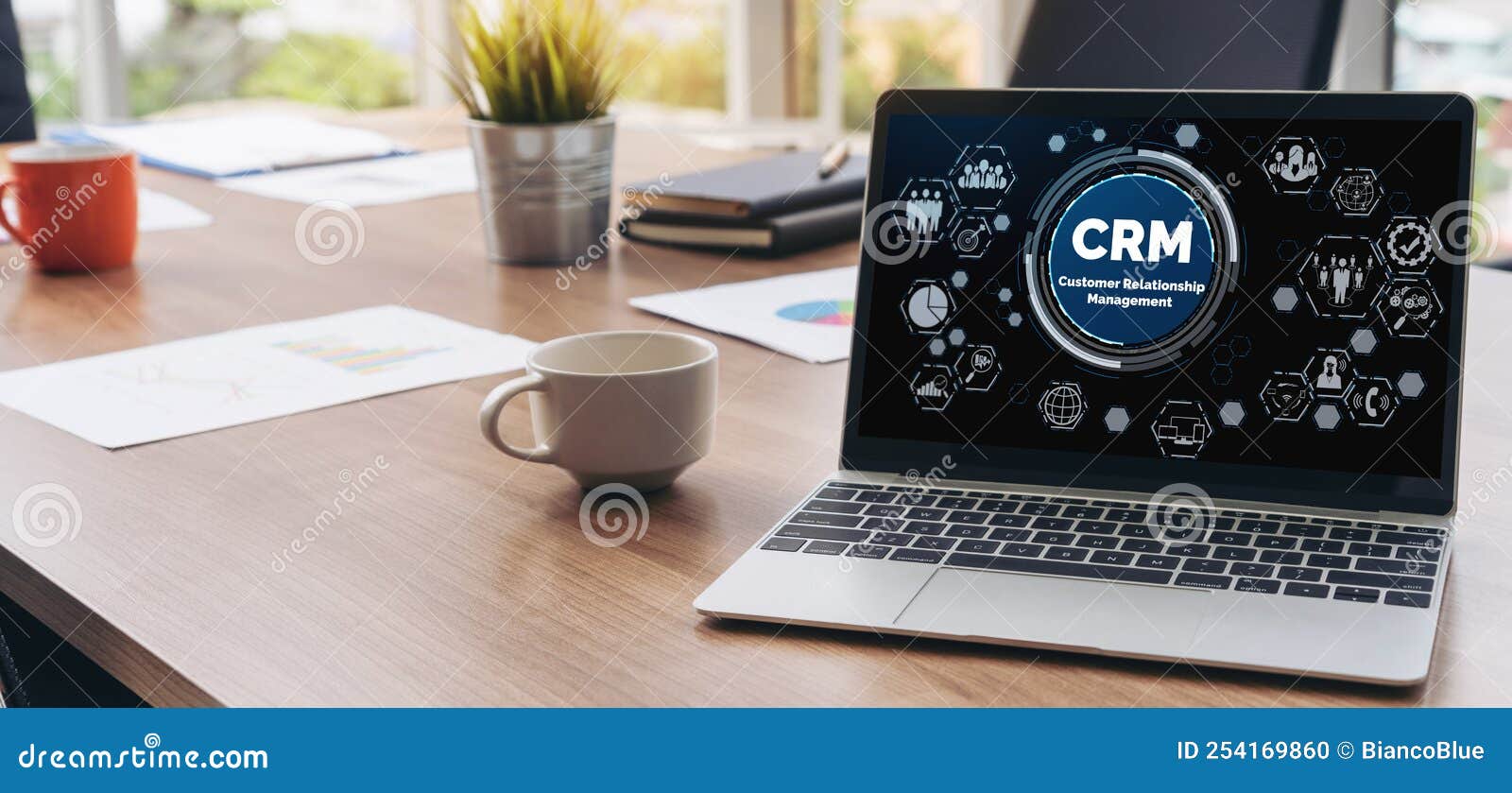 Customer Relationship Management System on Modish Computer for CRM ...