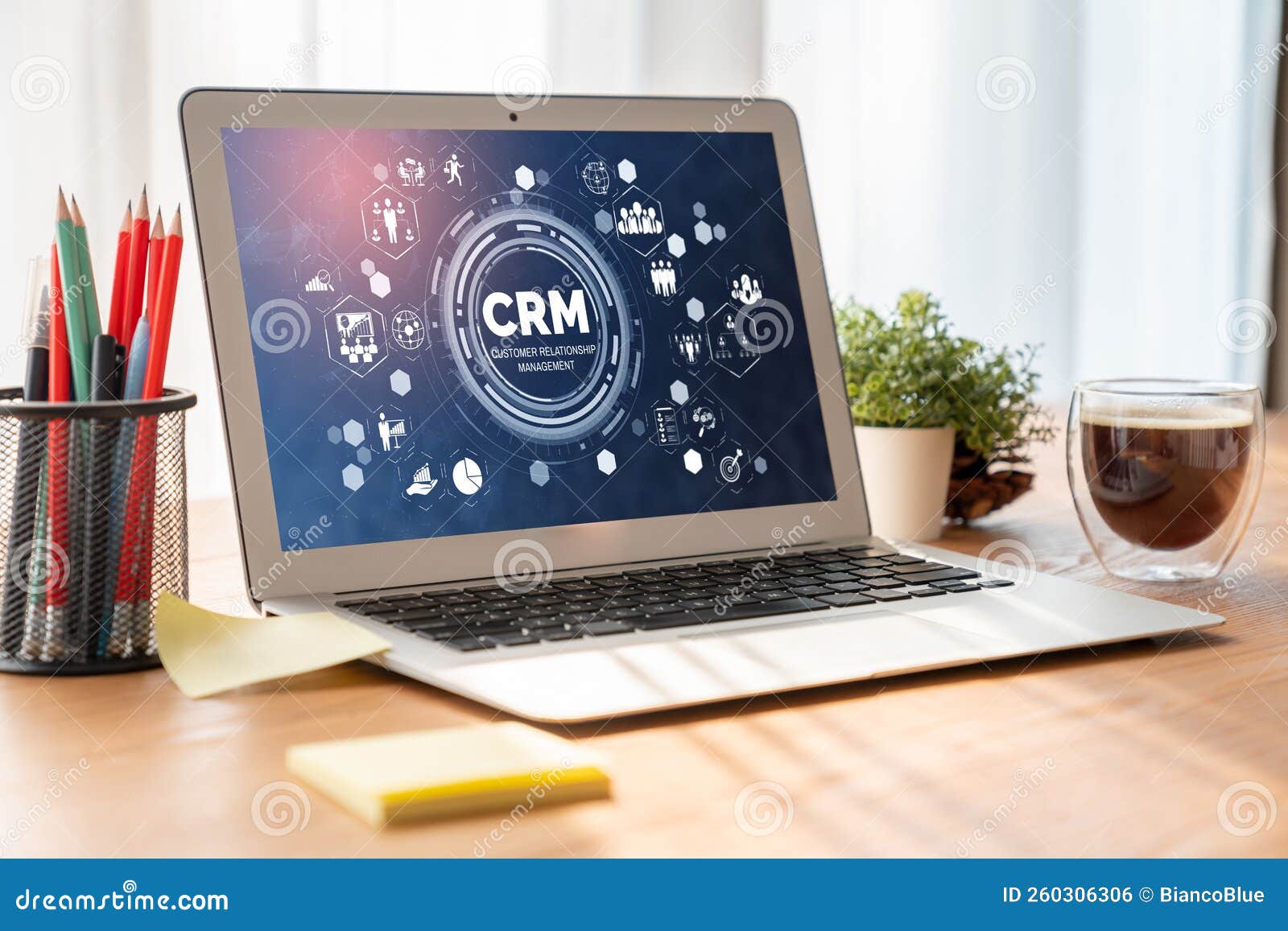Customer Relationship Management System on Modish Computer for CRM ...