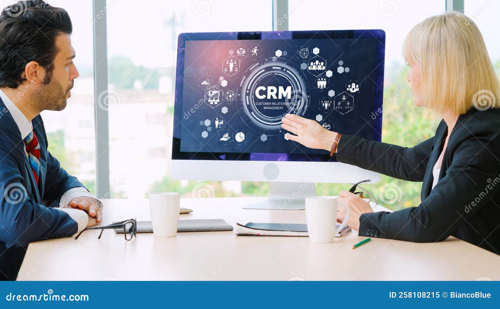 Customer Relationship Management System on Modish Computer for CRM ...