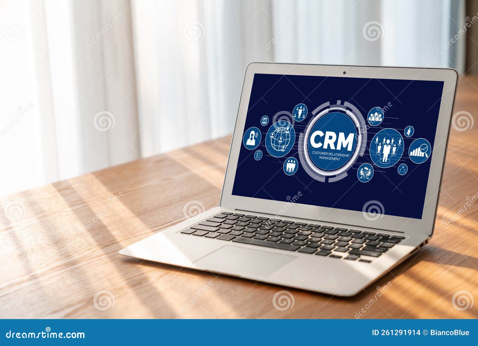 Customer Relationship Management System on Modish Computer for CRM ...