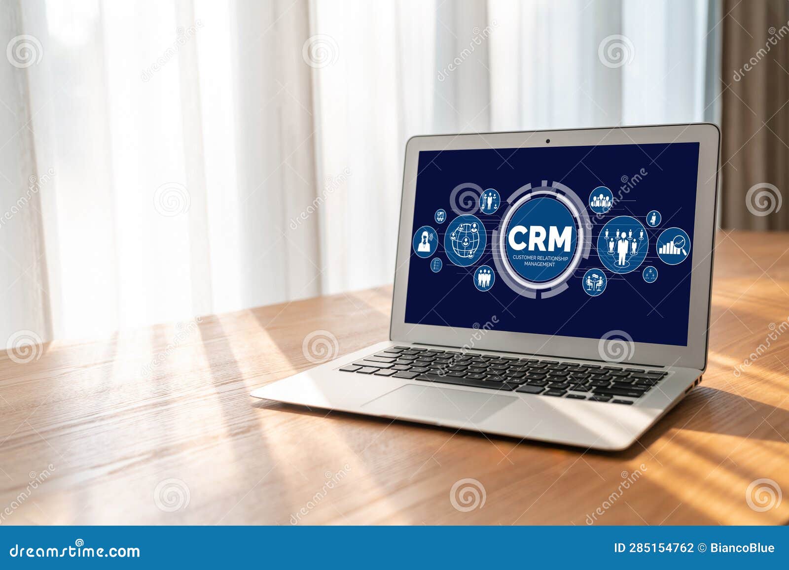 Customer Relationship Management System on Modish Computer for CRM ...