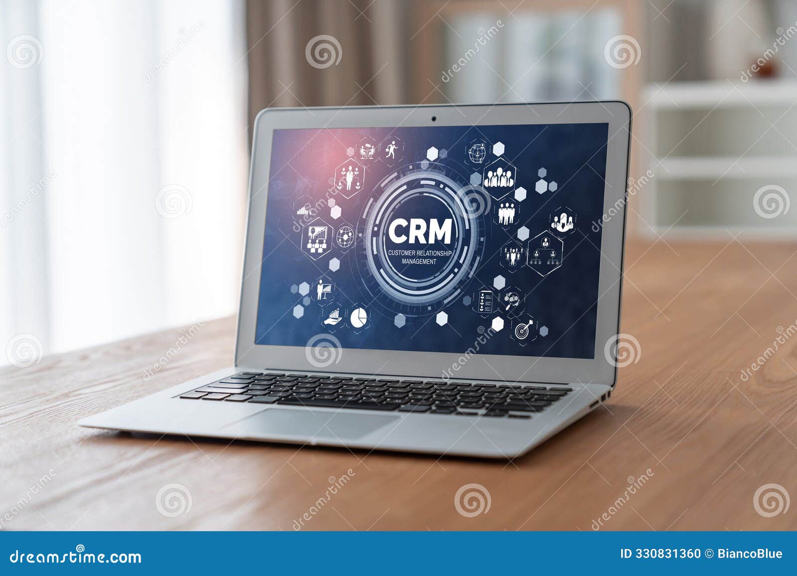 Customer Relationship Management System on Modish Computer for CRM ...