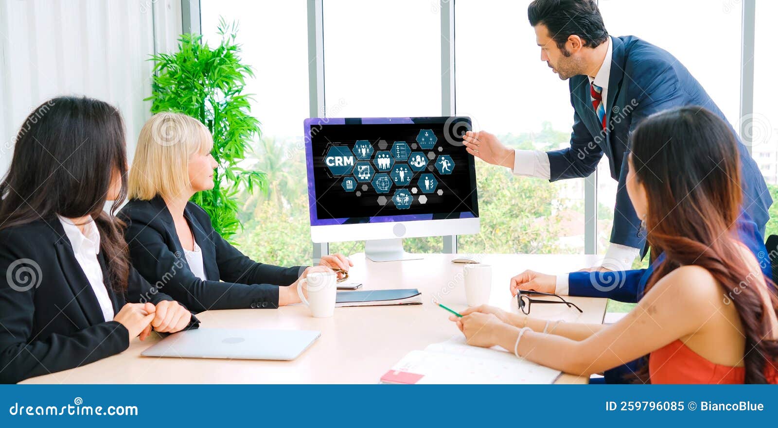 Customer Relationship Management System on Modish Computer for CRM ...