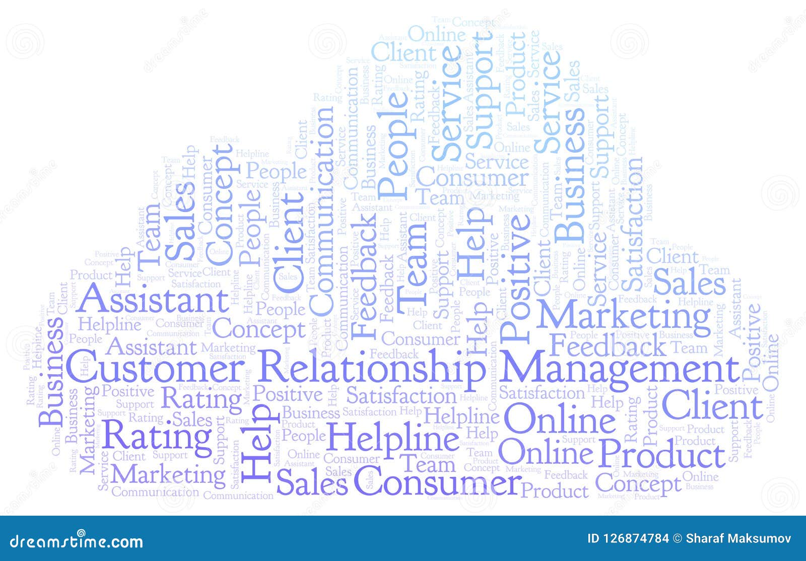 Customer Relationship Management Word Cloud. Stock Illustration ...