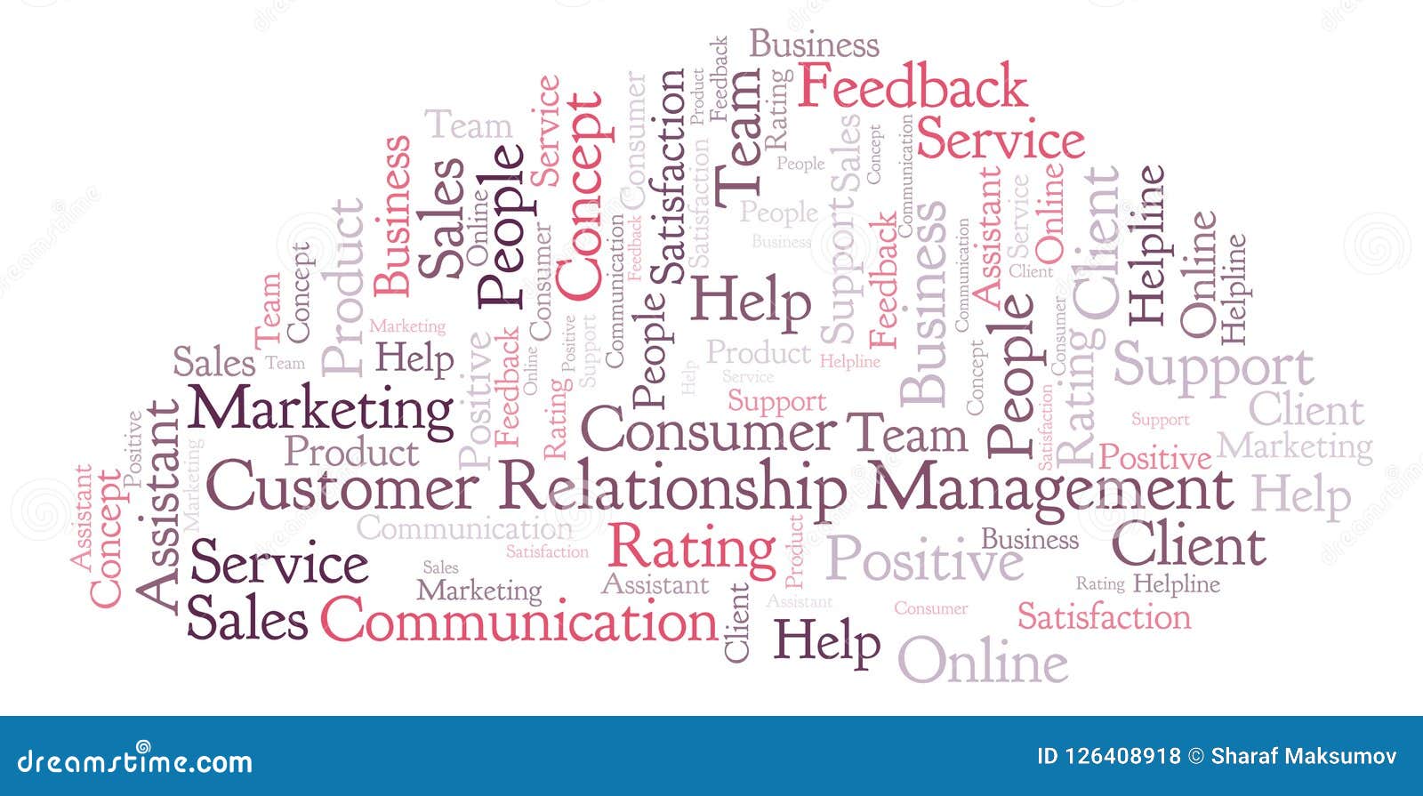 Customer Relationship Management Word Cloud. Stock Illustration ...