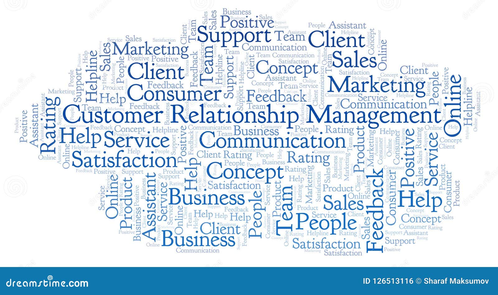 Customer Relationship Management Word Cloud. Stock Illustration ...