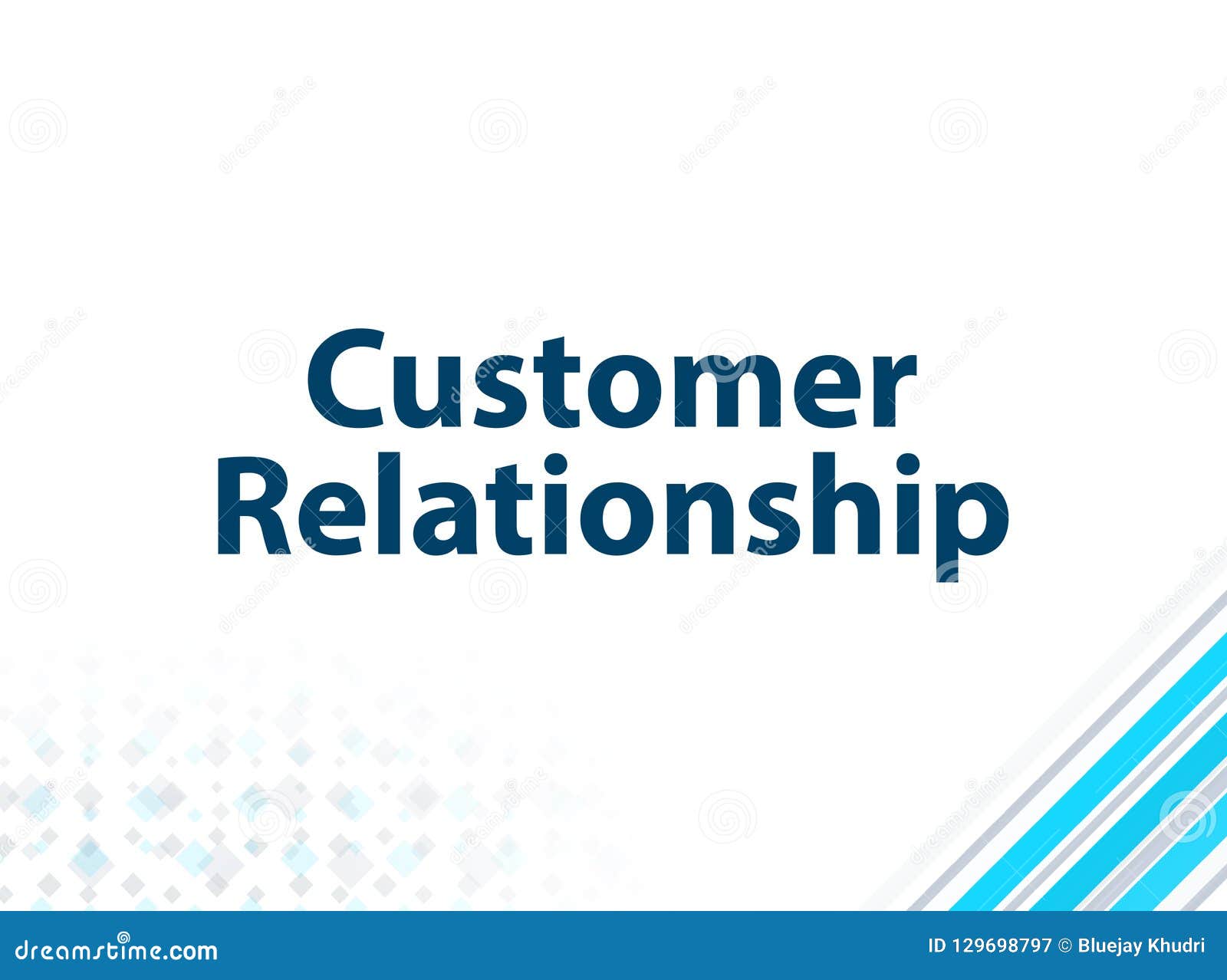 Customer Relationship Modern Flat Design Blue Abstract Background Stock ...