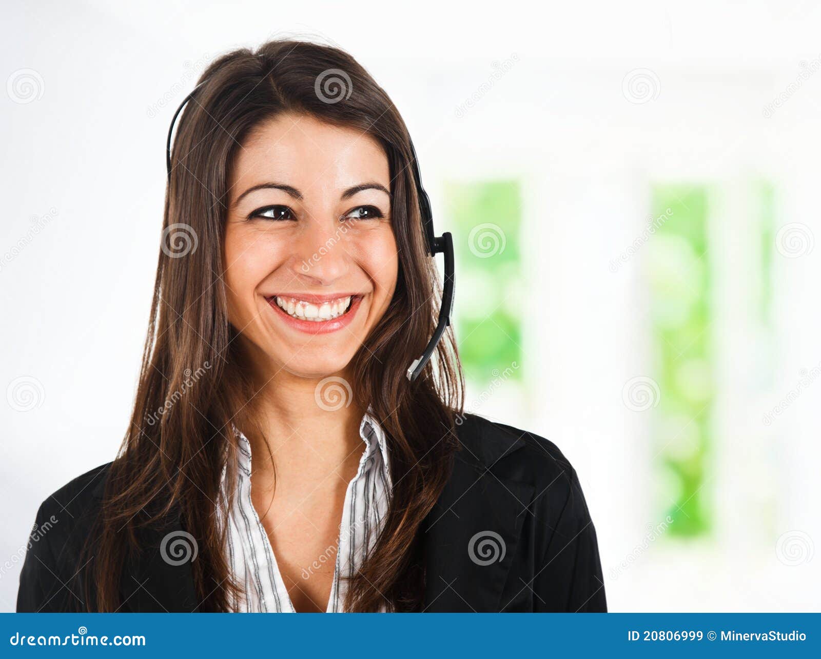Customer Representative Portrait Stock Image - Image of service, office ...