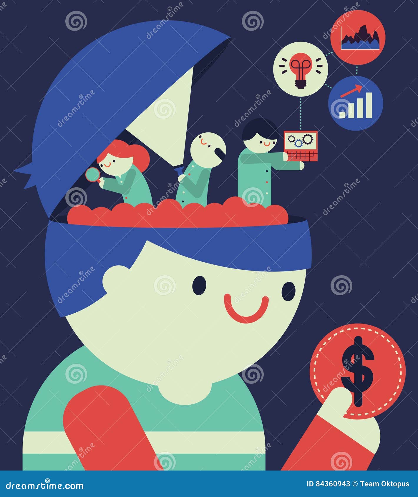 Customer Research stock vector. Illustration of figures - 84360943