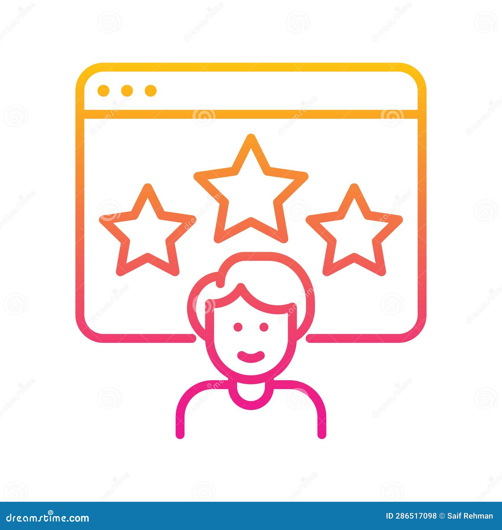 Customer Response Rate Vector Gradient Icon Style Illustration. EPS 10 ...