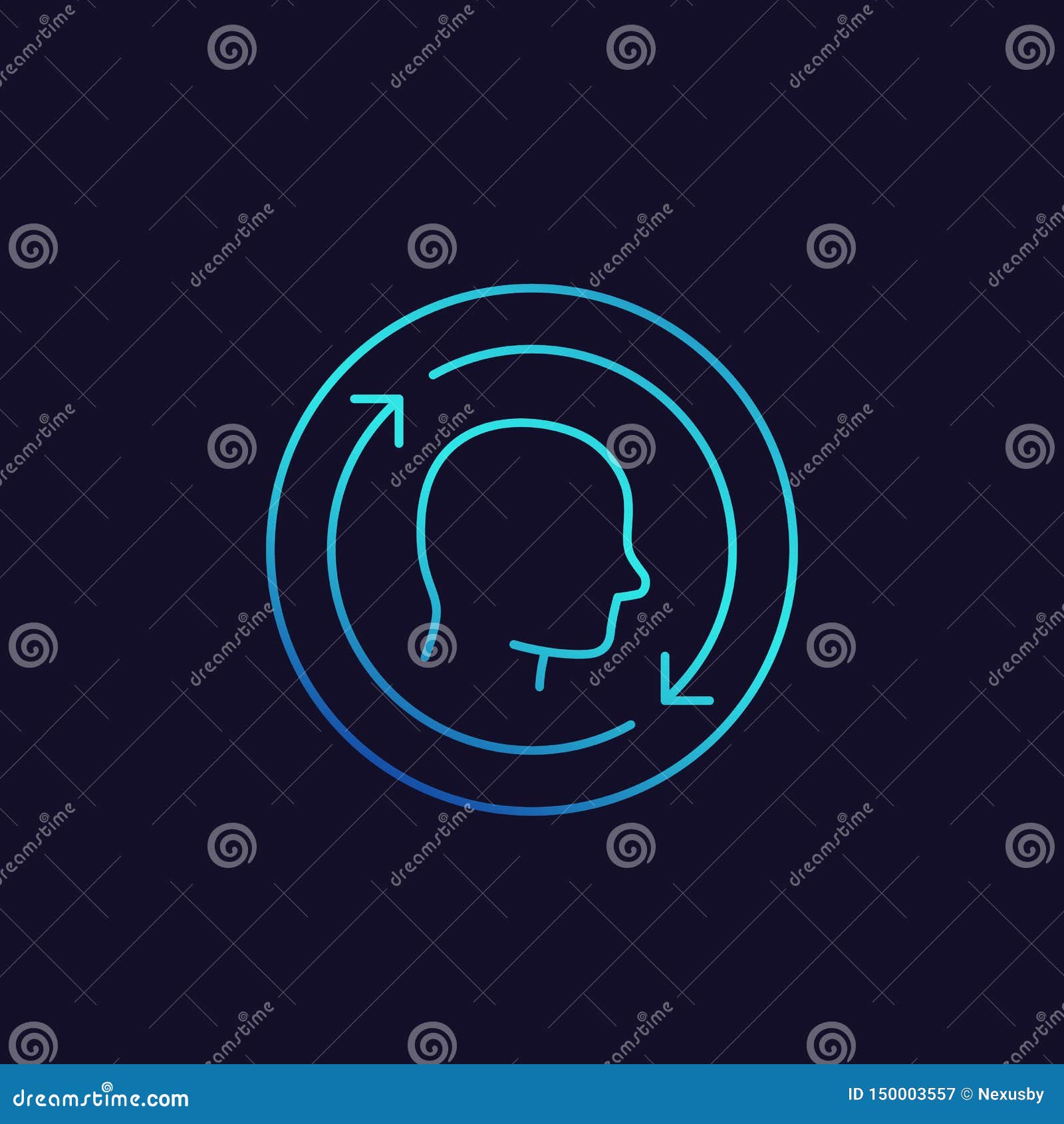 Customer Retention, Returning Client Icon, Linear Stock Vector ... Customer Retention, Returning Client Icon, Linear Stock Vector ...