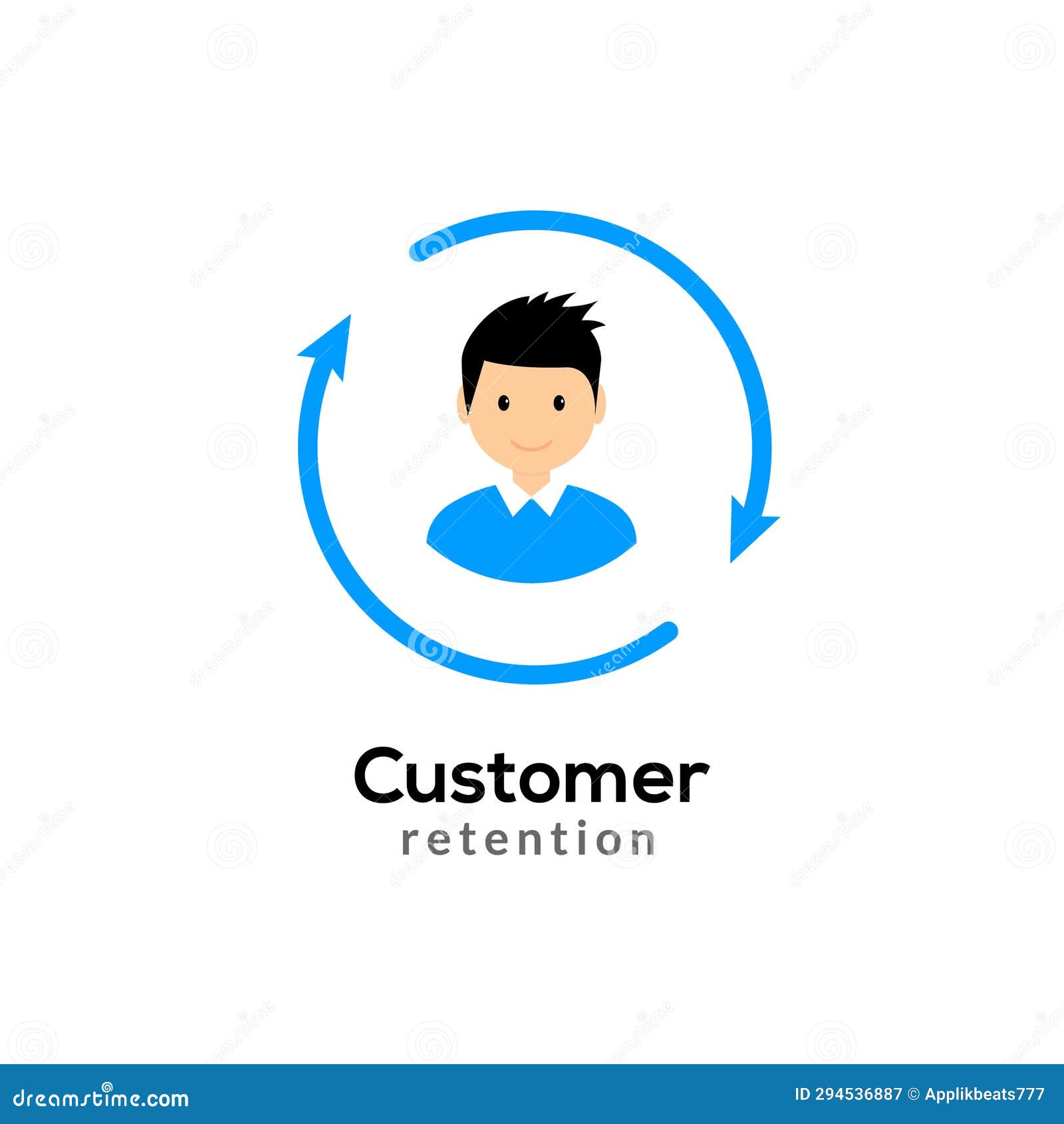 Customer Retention Vector Icon. Client Return Business Marketing Stock ...