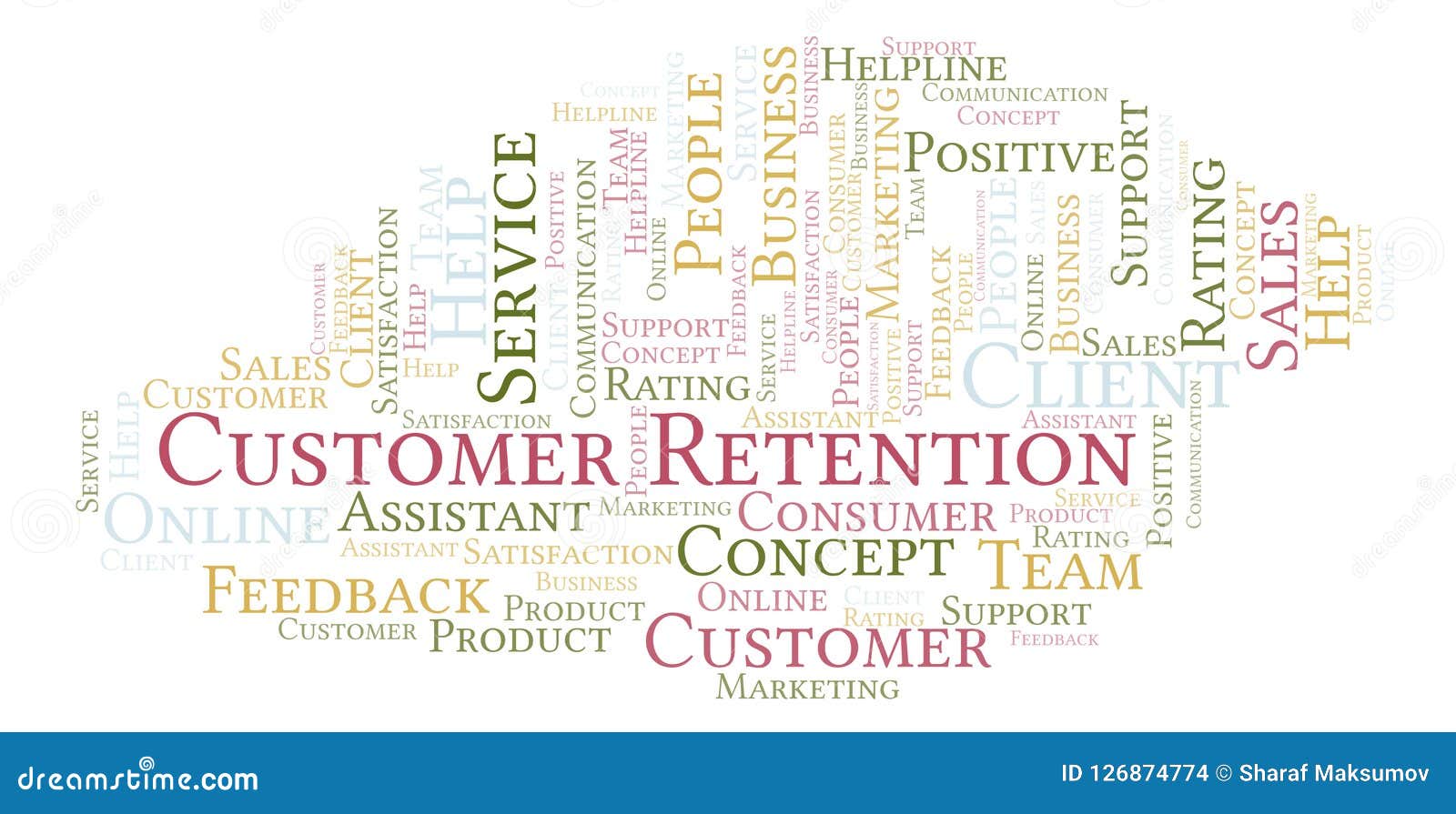 Customer Retention Word Cloud. Stock Illustration - Illustration of ...